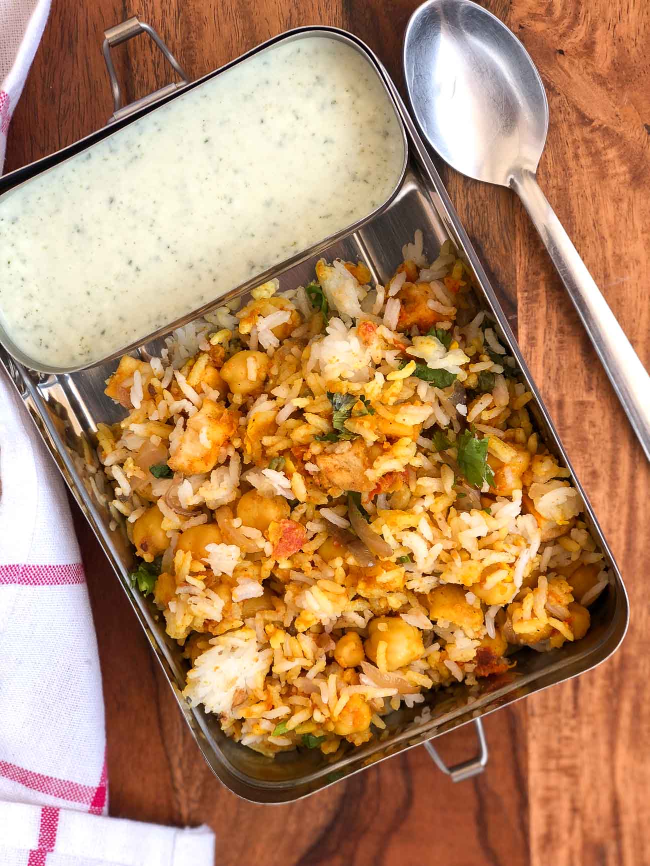 Lunch Box Recipes: Chole Biryani & Curd - Recipe Collection | Archana's ...