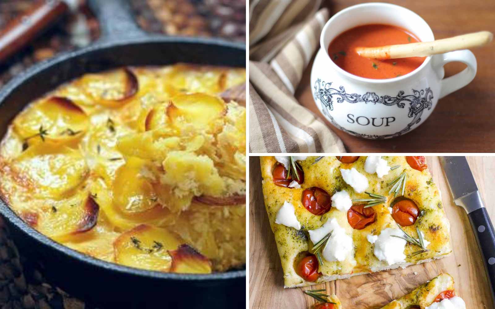 12 Continental Dinner Ideas With Au Gratin, Soup, Bread & Dessert ...