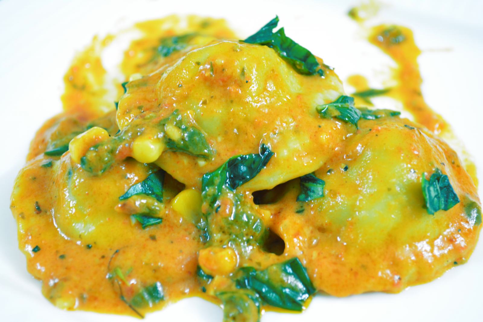 Ravioli Recipe With Broccoli Filling In White And Red Sauce | Archana's ...