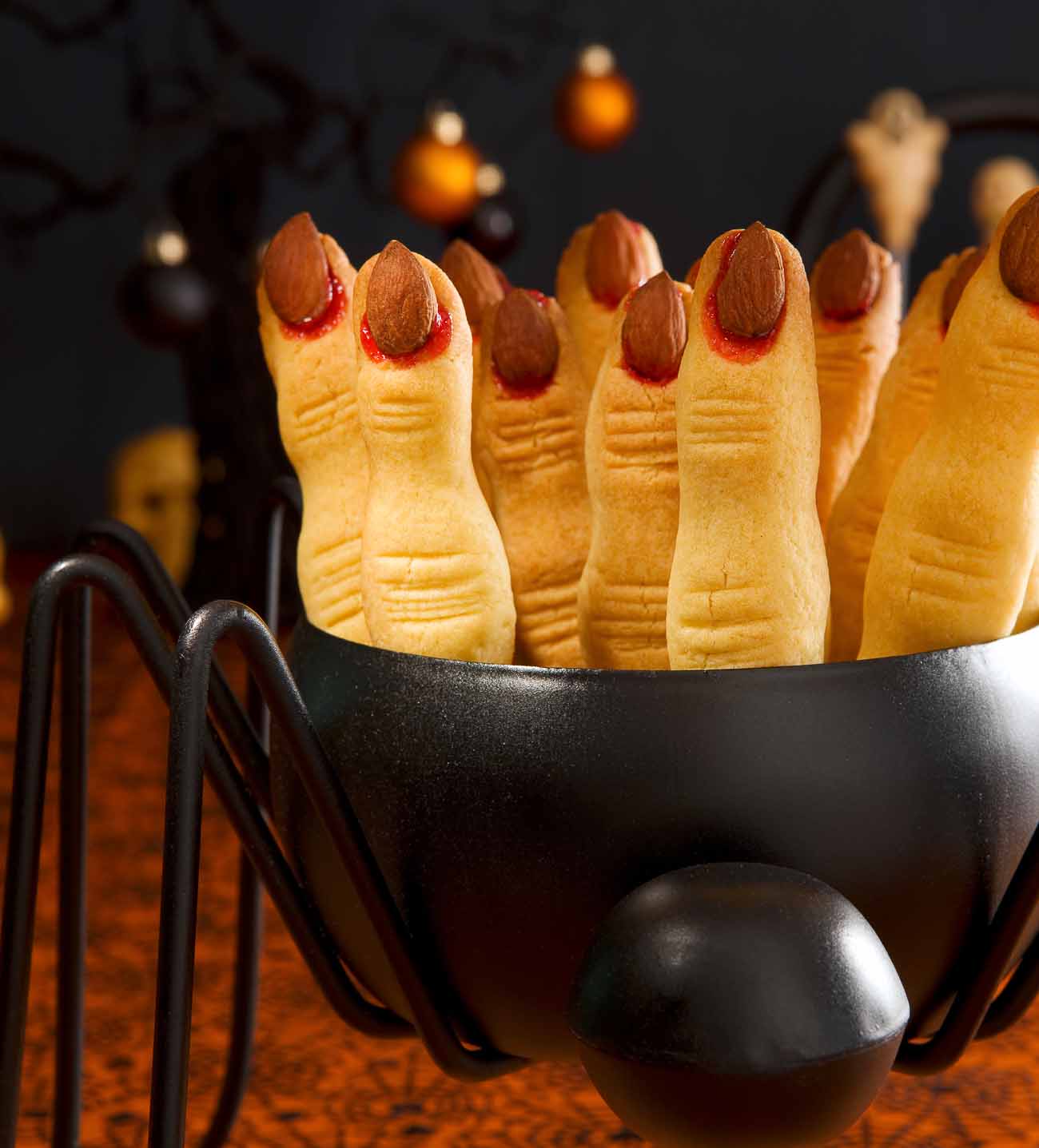 Eggless Spooky Witch Finger Cookie Recipe (Perfect Hallow... | Archana ...