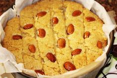 Basbousa Recipe - Middle Eastern Semolina Cake | Archana's Kitchen