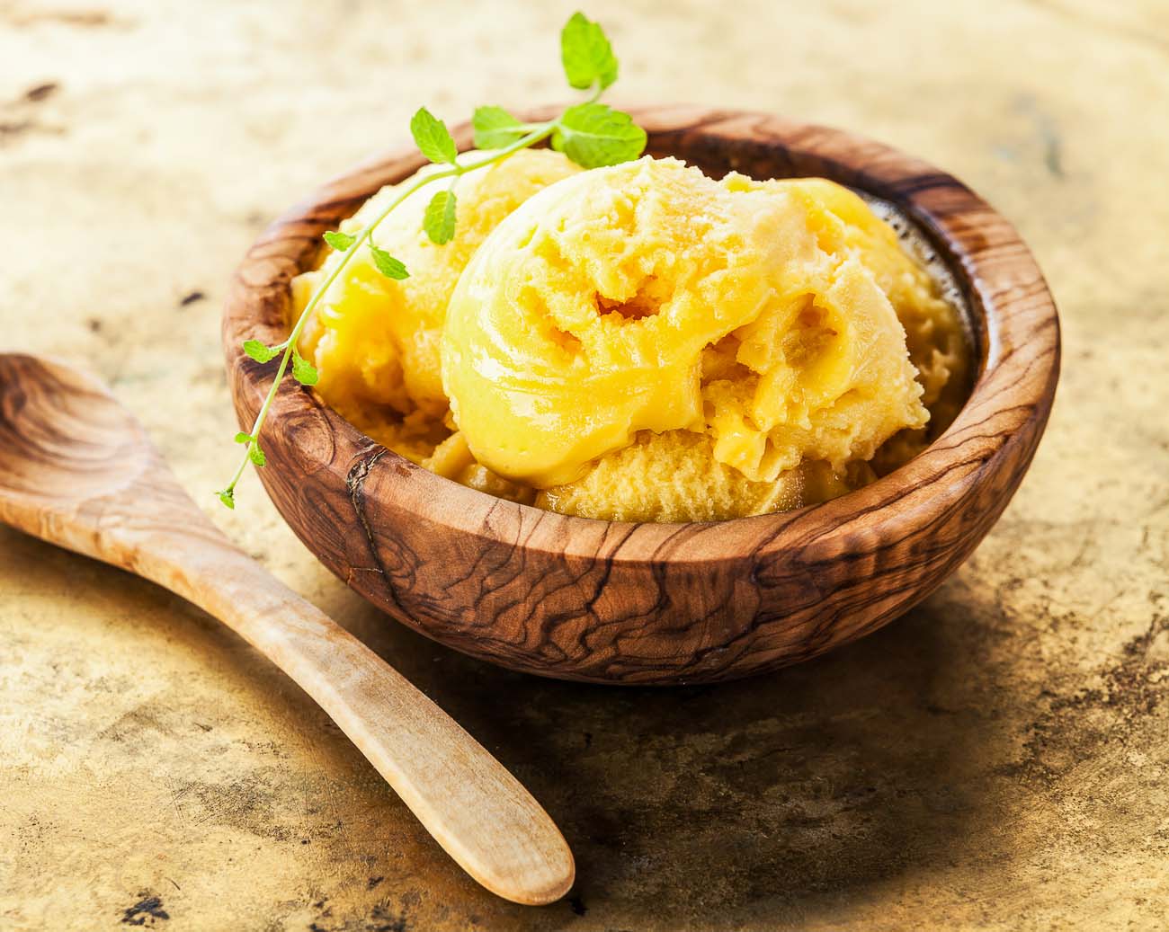 Frozen Mango Yogurt Recipe-Mango Froyo | Archana's Kitchen