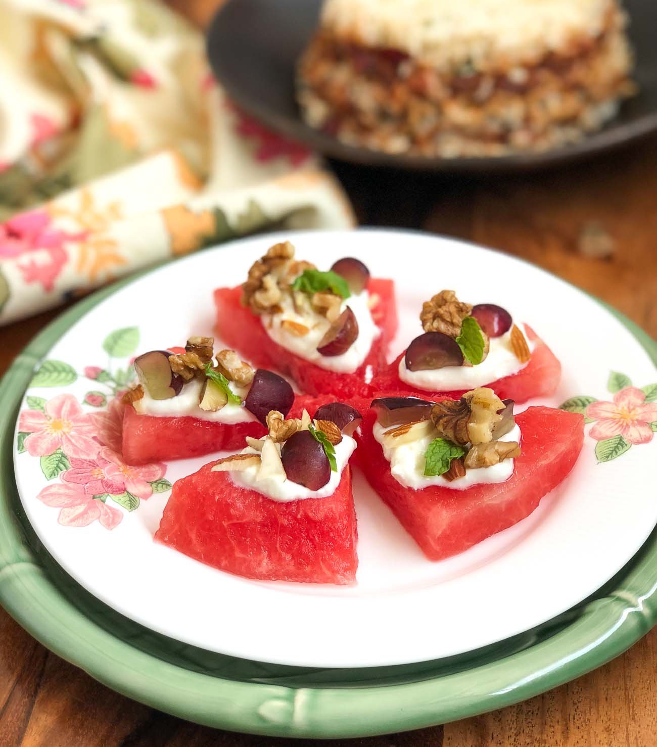 Healthy Fruit & Nut Watermelon Dessert Recipe | Archana's Kitchen