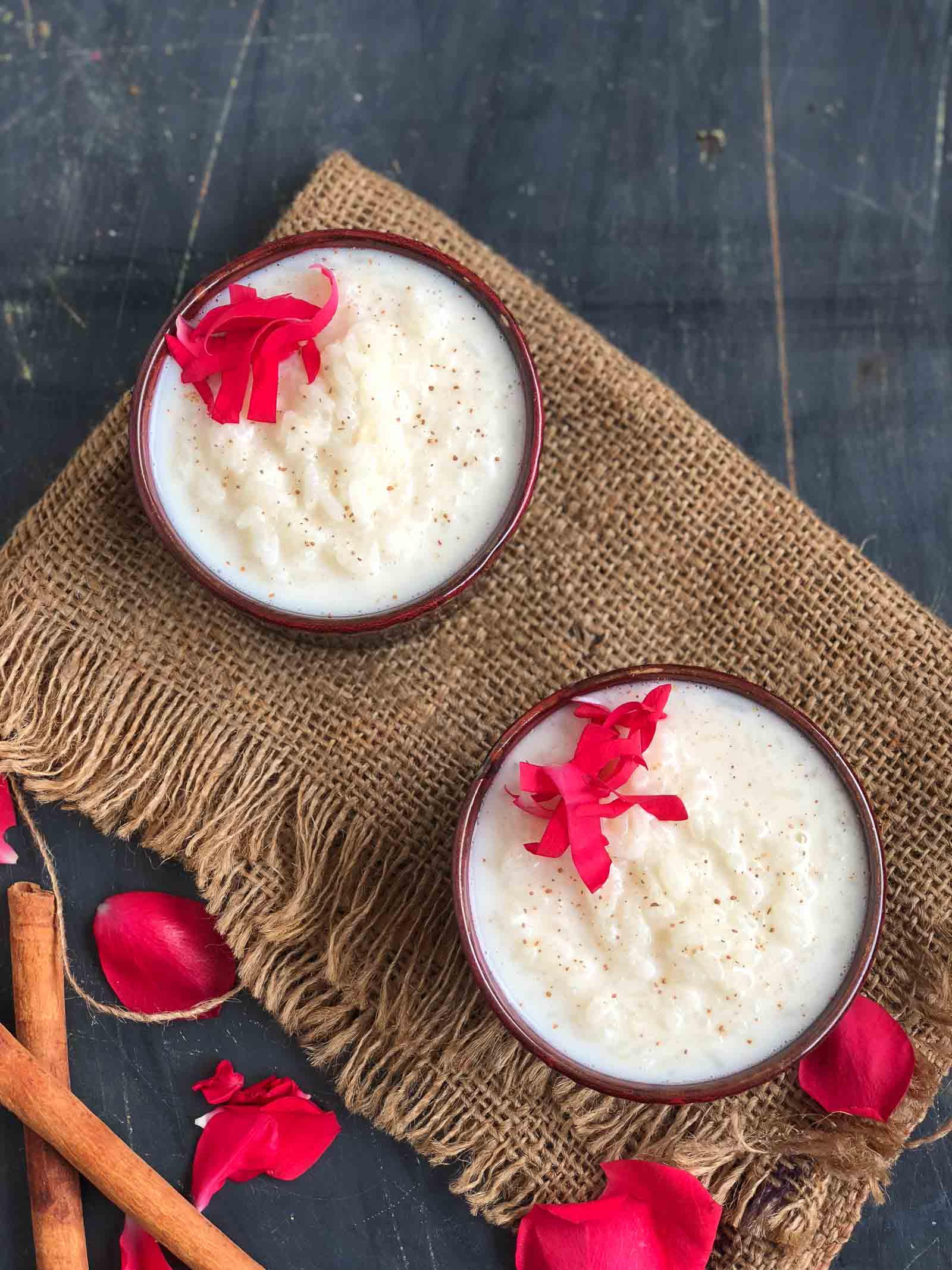 Sutlac Recipe - Rose Infused Turkish Rice Pudding | Archana's Kitchen