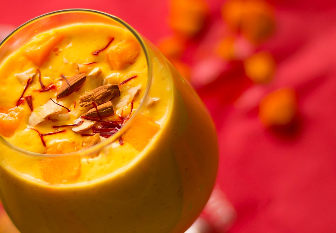 Kesar Mango Lassi Recipe | Archana's Kitchen