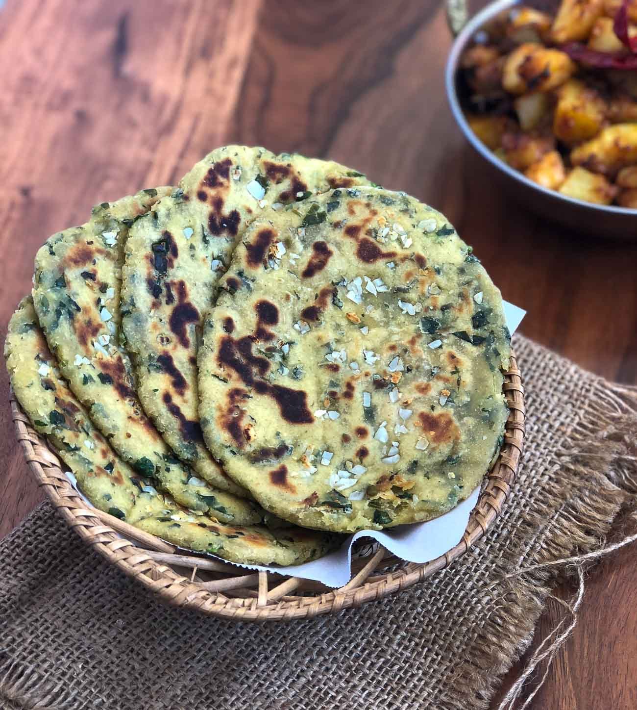 Jowar Garlic Naan Recipe | Archana's Kitchen