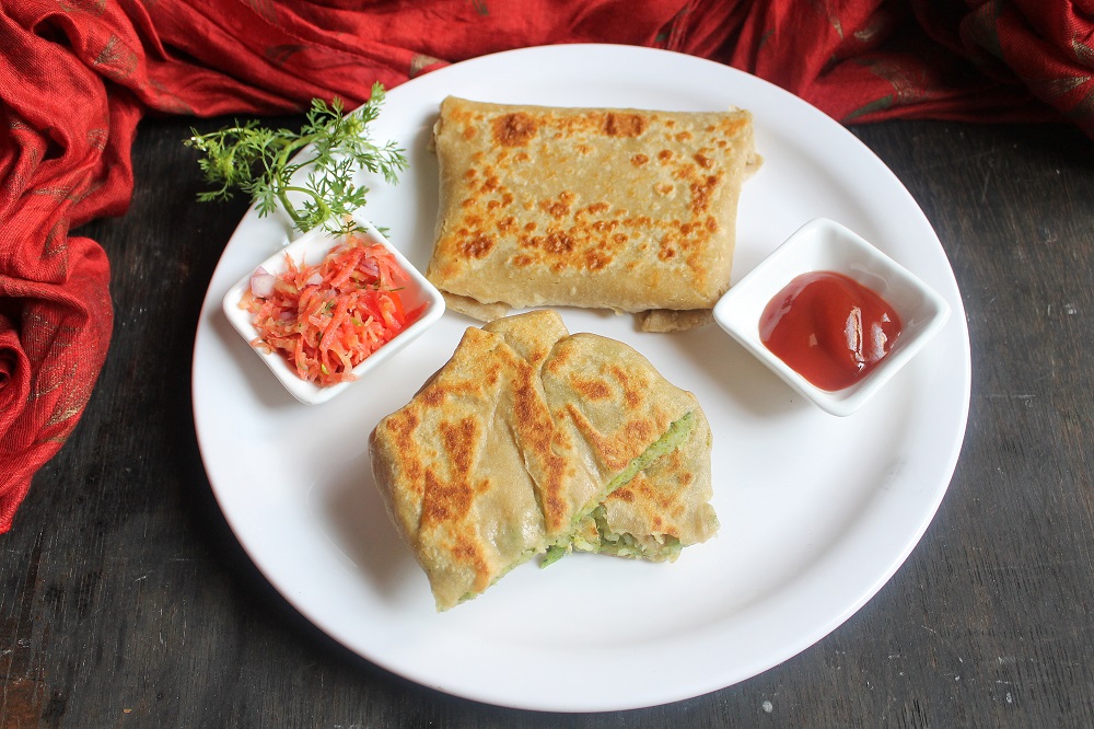 Broccoli And Aloo Lifafa Paratha Recipe | Archana's Kitchen