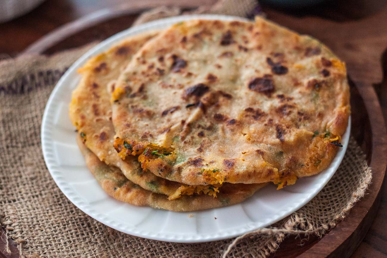 Carrots & Sweet Potato Stuffed Paratha Recipe | Archana's Kitchen