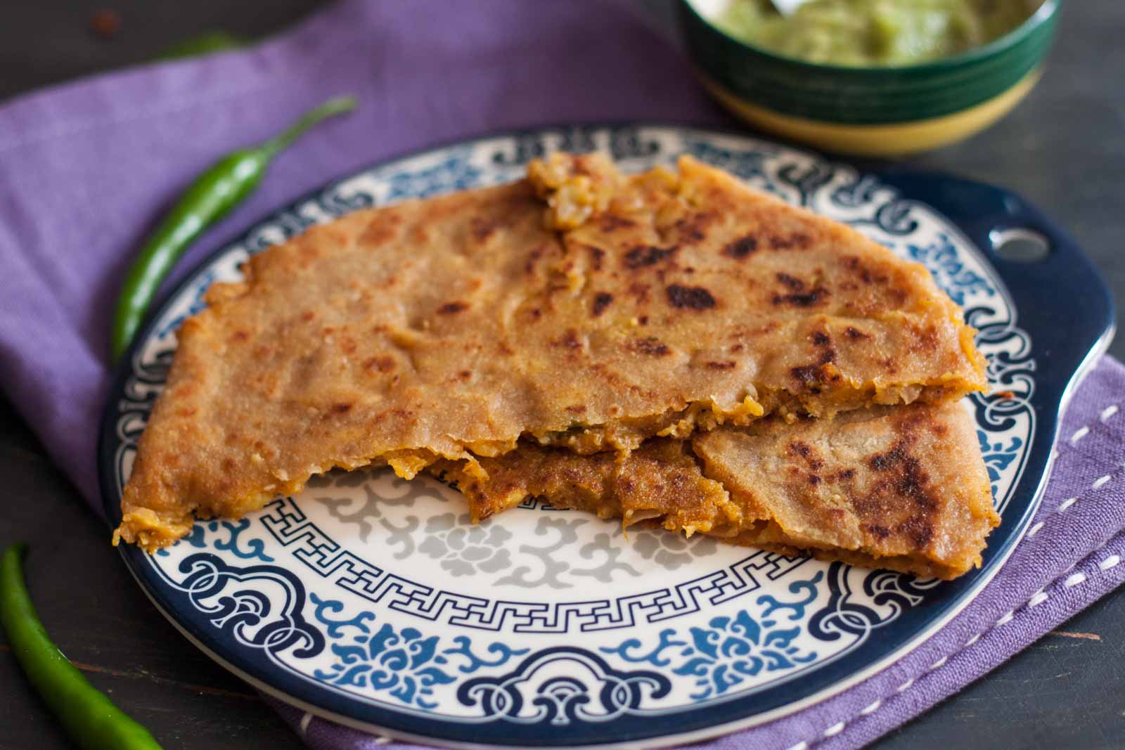 Cheesy Aloo Paratha Recipe | Archana's Kitchen