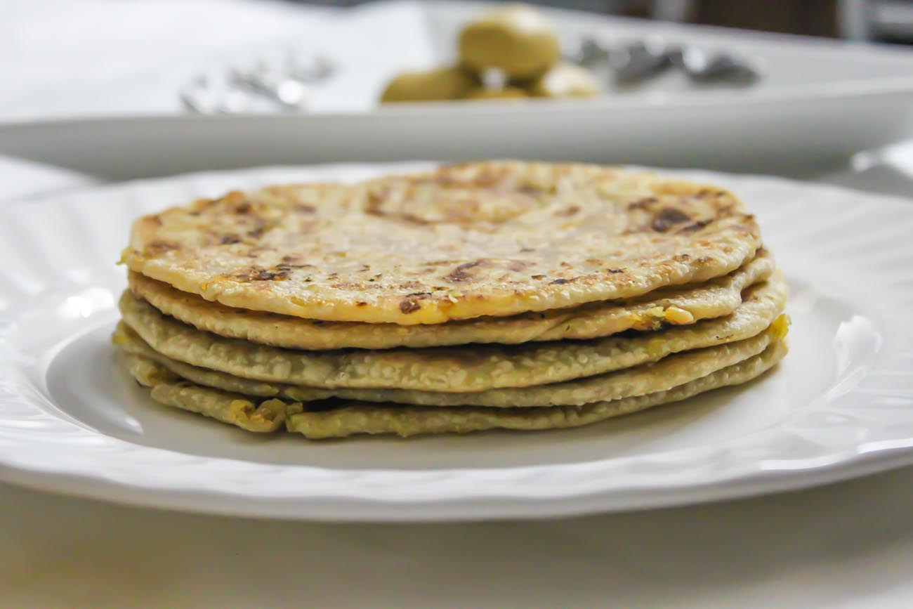 Green Moong Dal Paratha Recipe - Stuffed Lentil Flatbread | Archana's ...