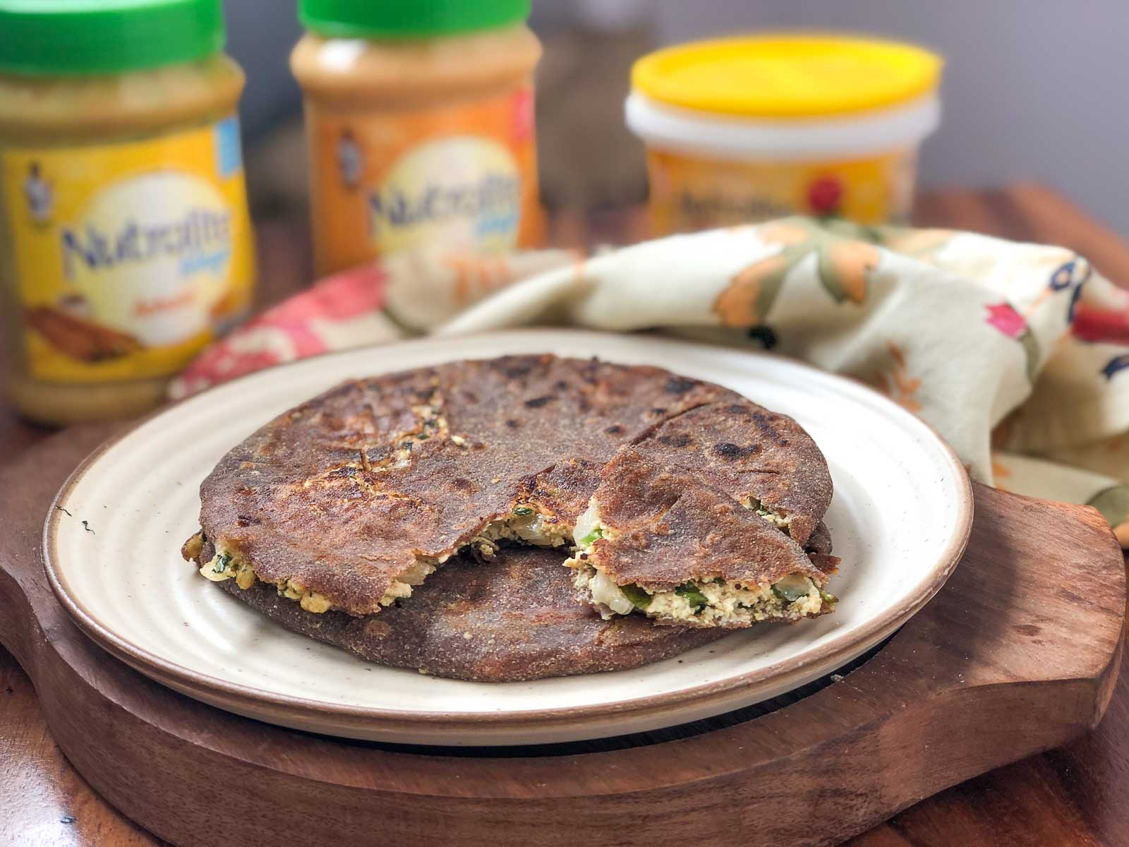 Paneer Stuffed Ragi Paratha Recipe | Archana's Kitchen