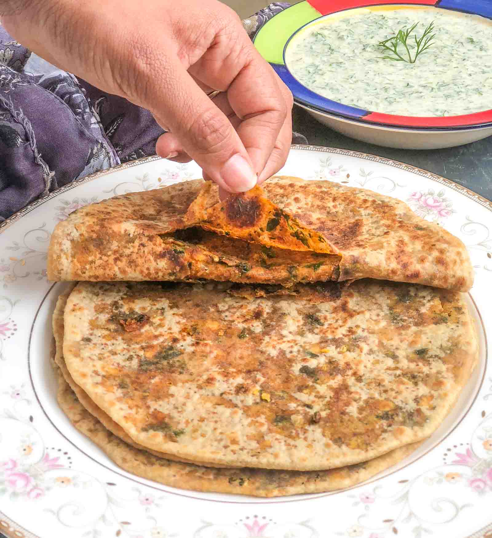 Besan Methi Paratha Recipe | Archana's Kitchen