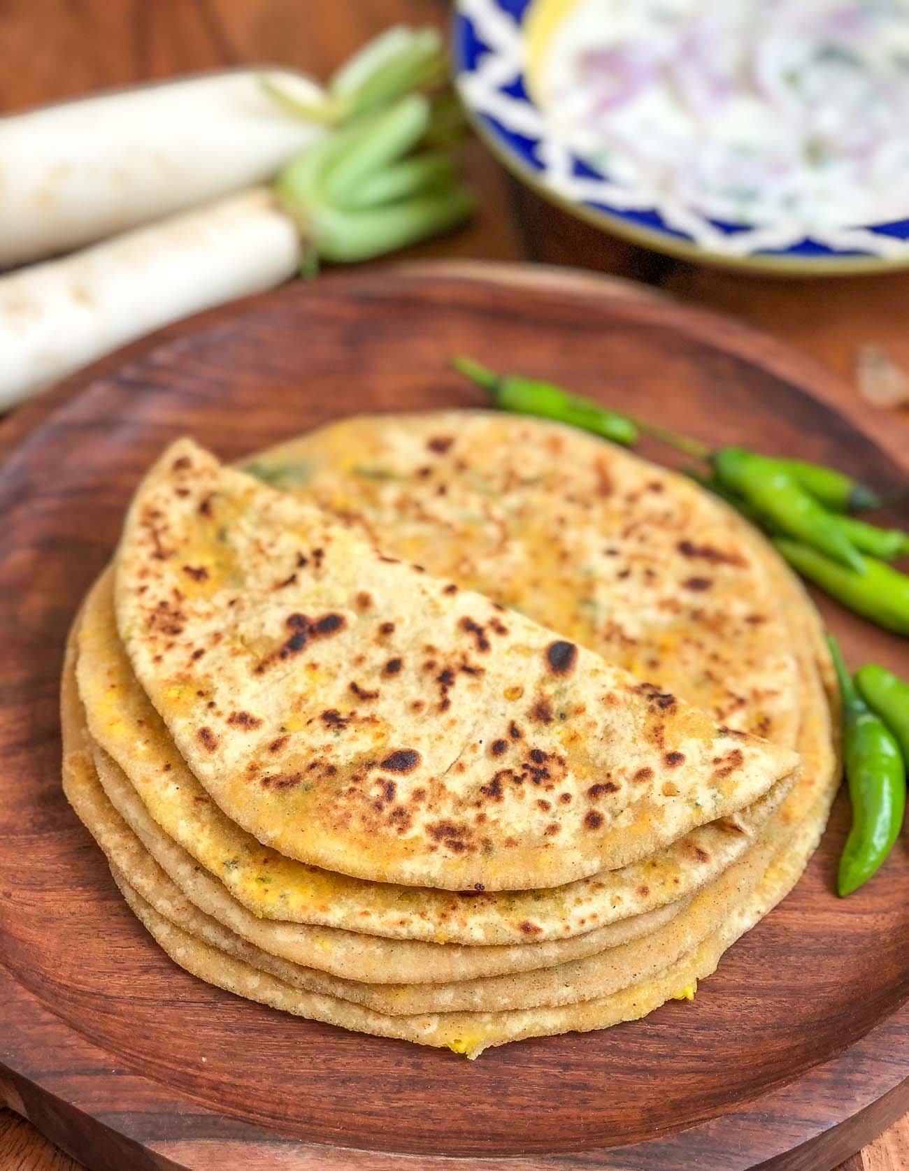 Stuffed Mooli Paneer Paratha Recipe | Archana's Kitchen