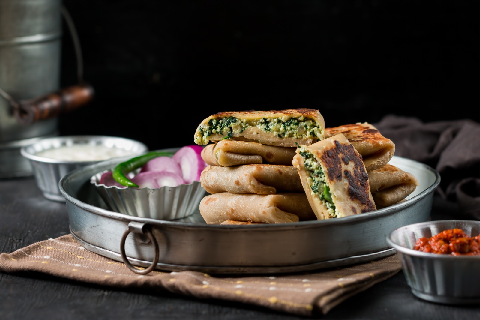 Whole Wheat Spinach Paneer Lifafa Paratha Recipe | Archana's Kitchen