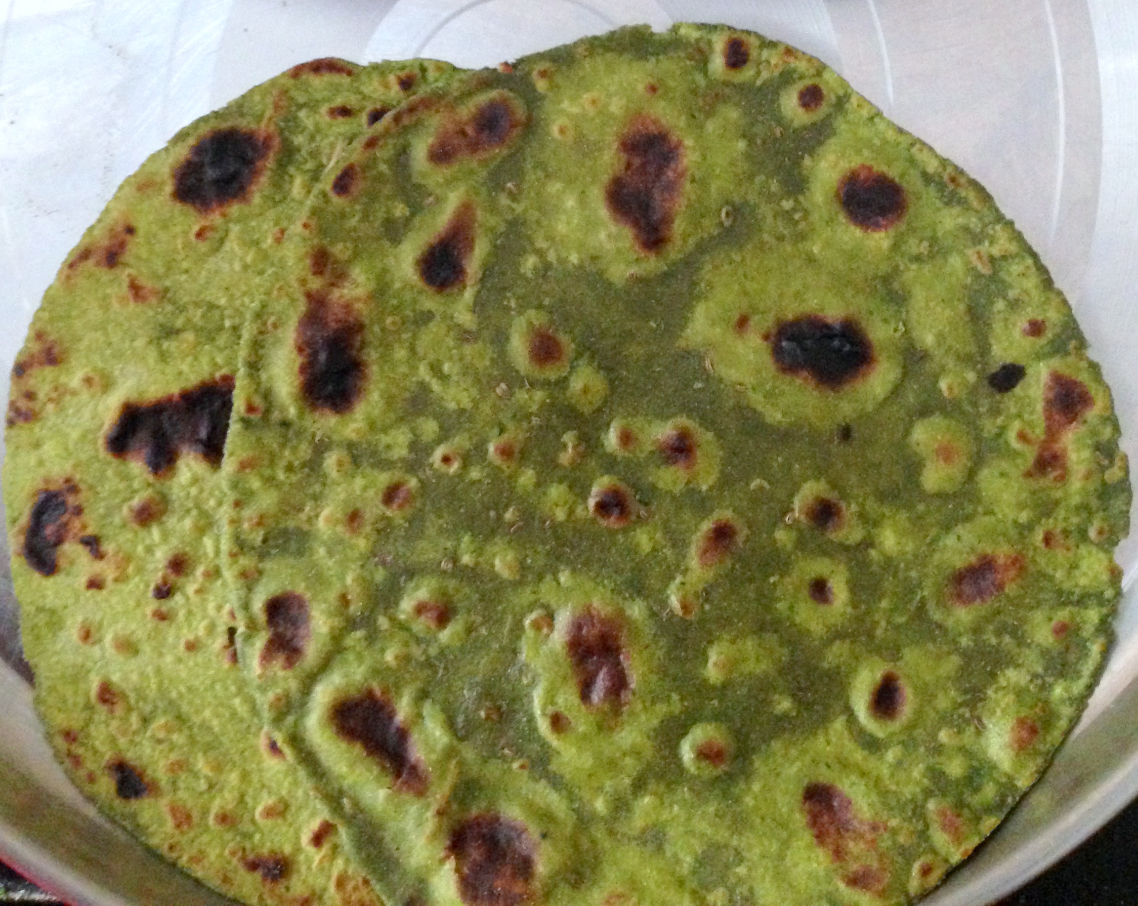 Whole Wheat Spinach Paratha Recipe | Archana's Kitchen