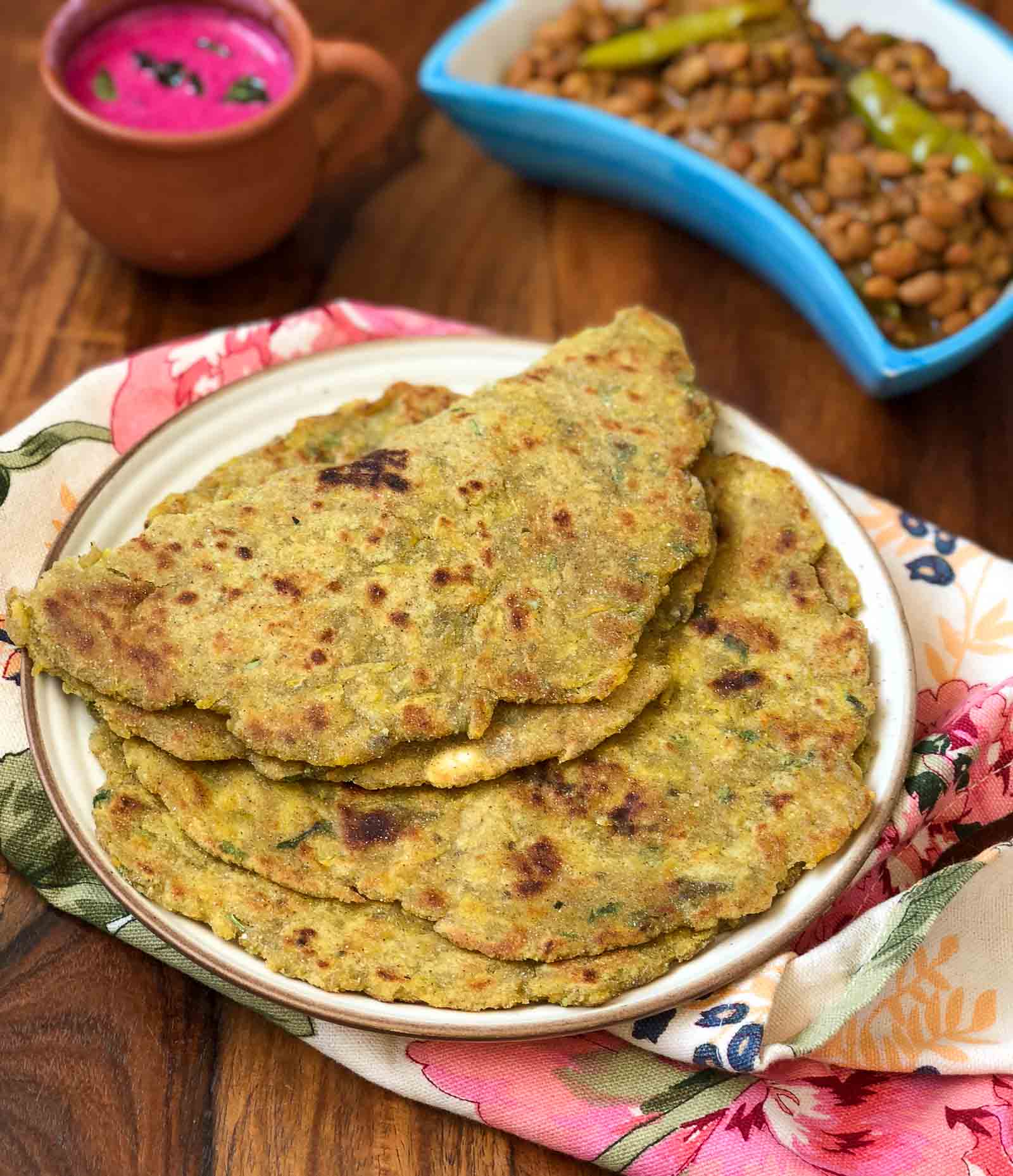 Bajra Kaddu Ki Roti Recipe - Bajra Pumpkin Roti Recipe | Archana's Kitchen