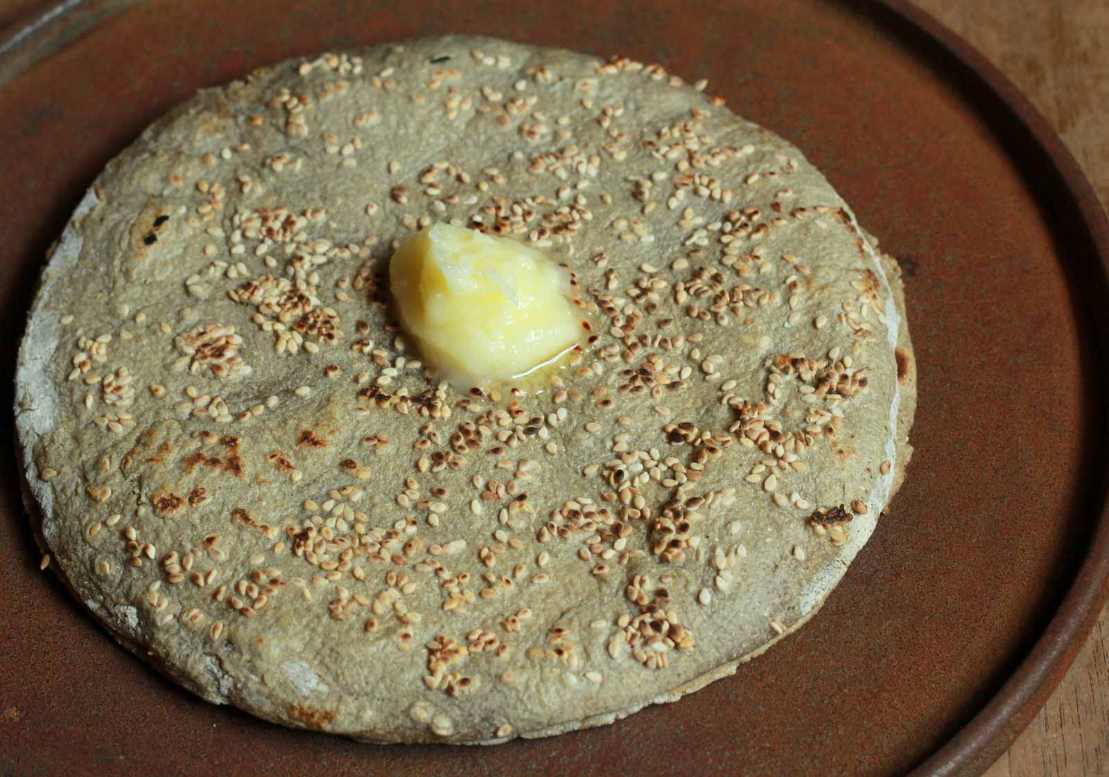 Bajri-Til Bhakri Recipe (Sesame Crusted Bajra Flatbread) | Archana's ...
