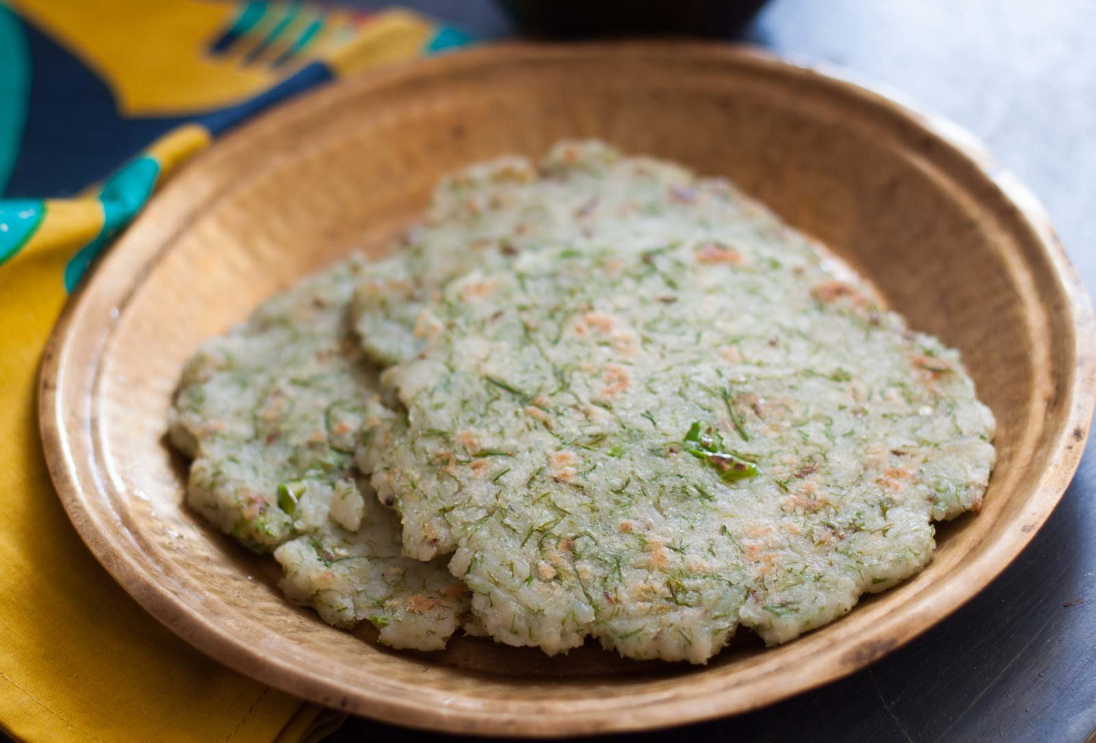 Karnataka Style Sabsige Soppu Akki Rotti (Dill leaves and... | Archana ...