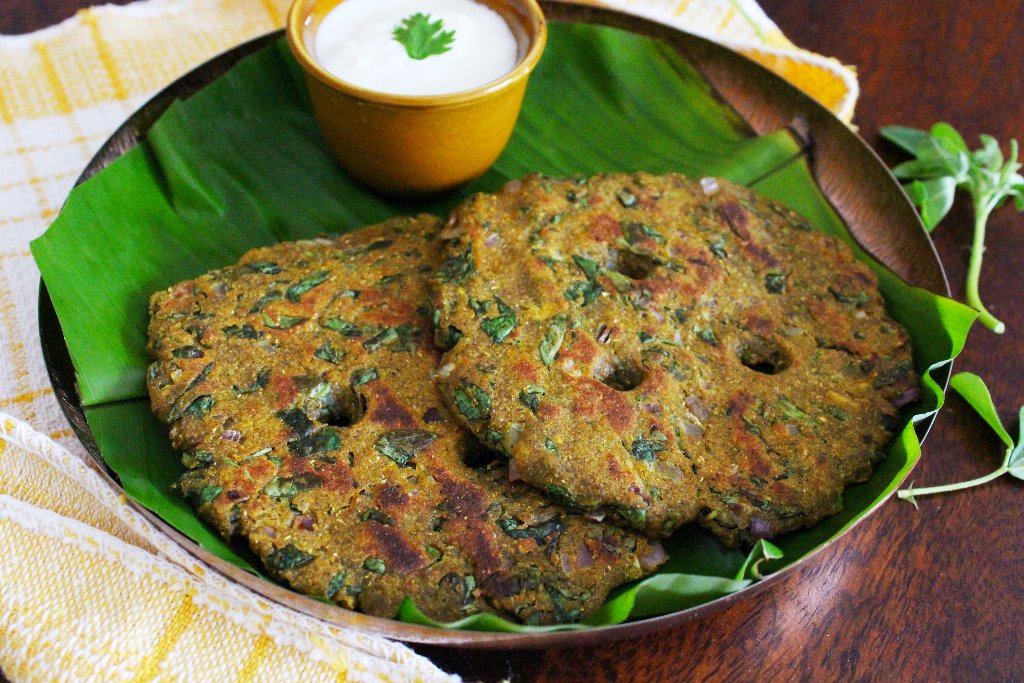 Methi Jowar Ragi Thalipeeth Recipe | Archana's Kitchen