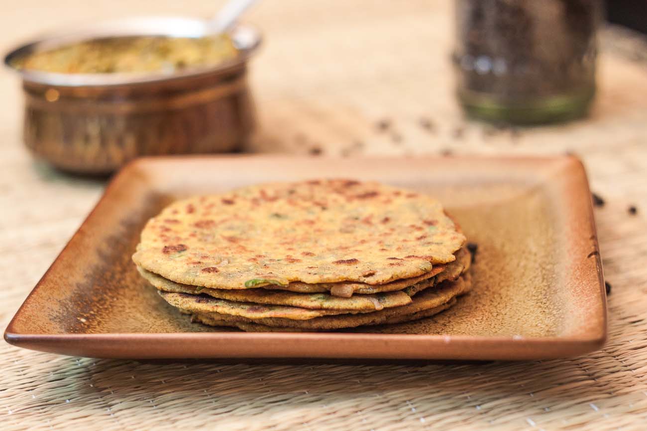 Missi Roti Recipe (Spiced Gram Flour Flat Bread) | Archana's Kitchen