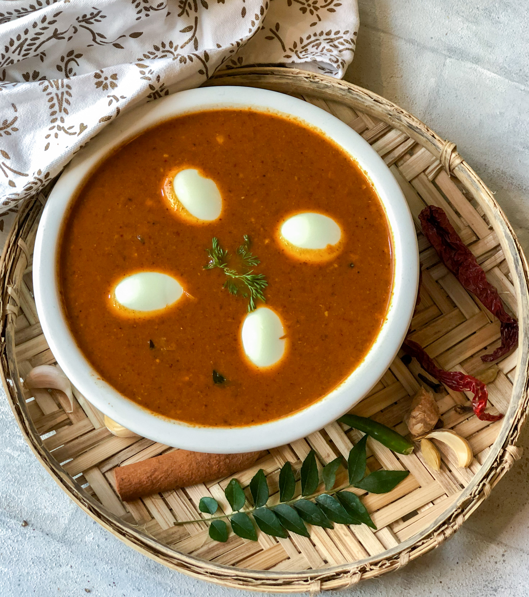 Kerala Style Varutharacha Mutta Curry Recipe | Archana's Kitchen