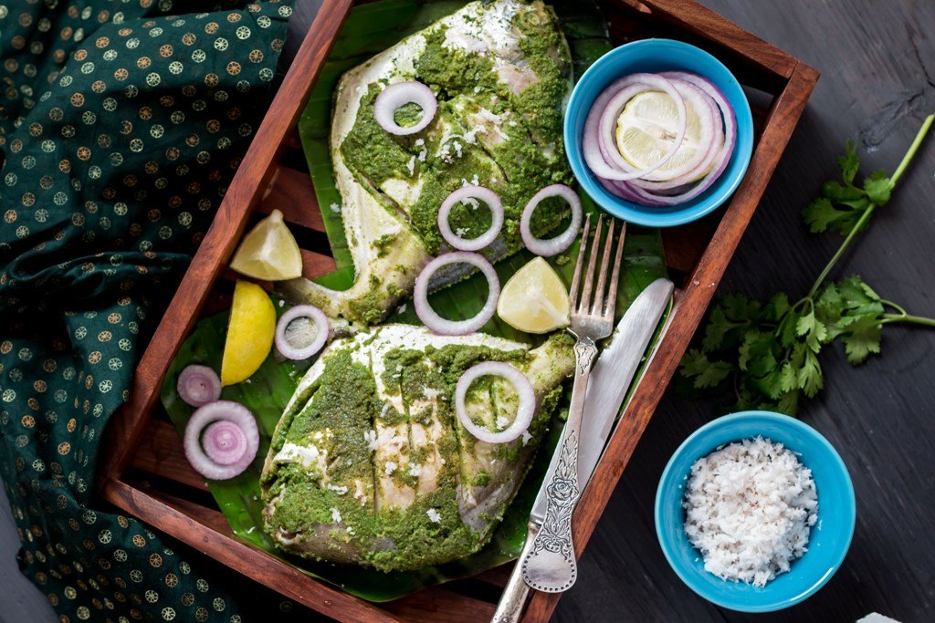 Patra Ni Machi Recipe - Fish Cooked In Banana Leaf | Archana's Kitchen