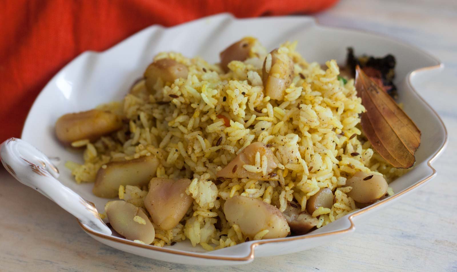 Singhara Pulao Recipe - Water Chestnut Mixed Rice | Archana's Kitchen
