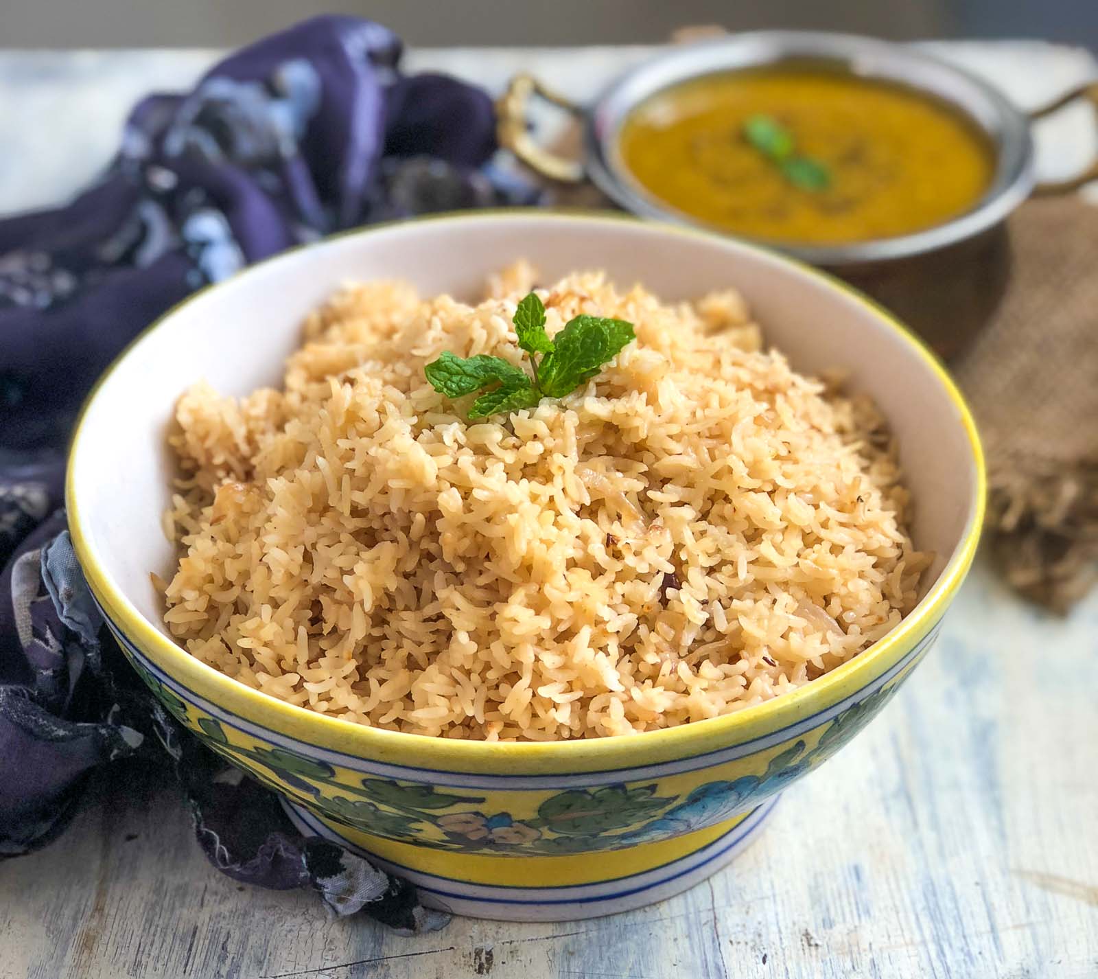 Vagharela Chawal Recipe - Parsi Style Brown Rice | Archana's Kitchen