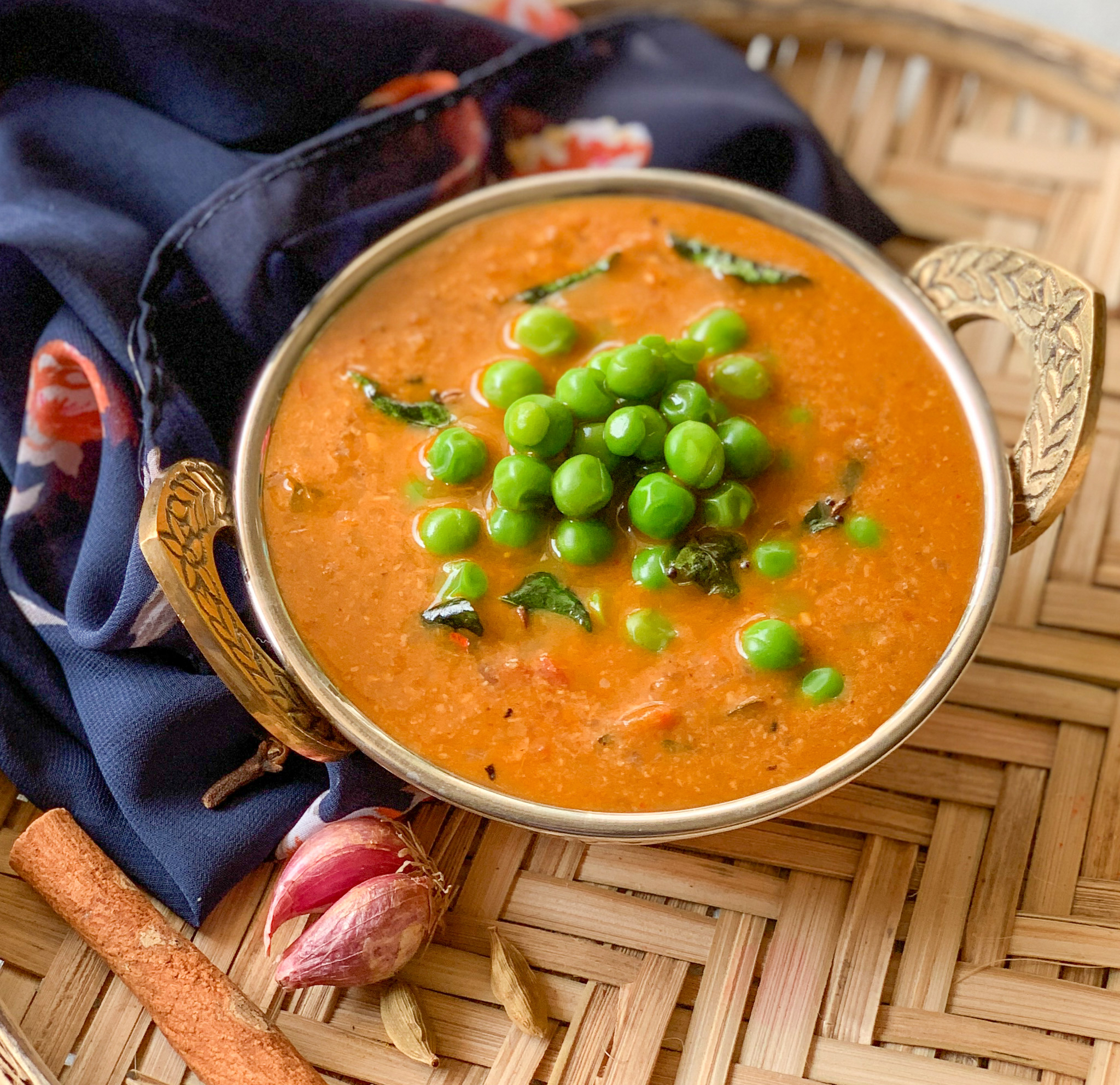 Chettinad Pattani Kurma Recipe - Chettinad Peas Curry | Archana's Kitchen