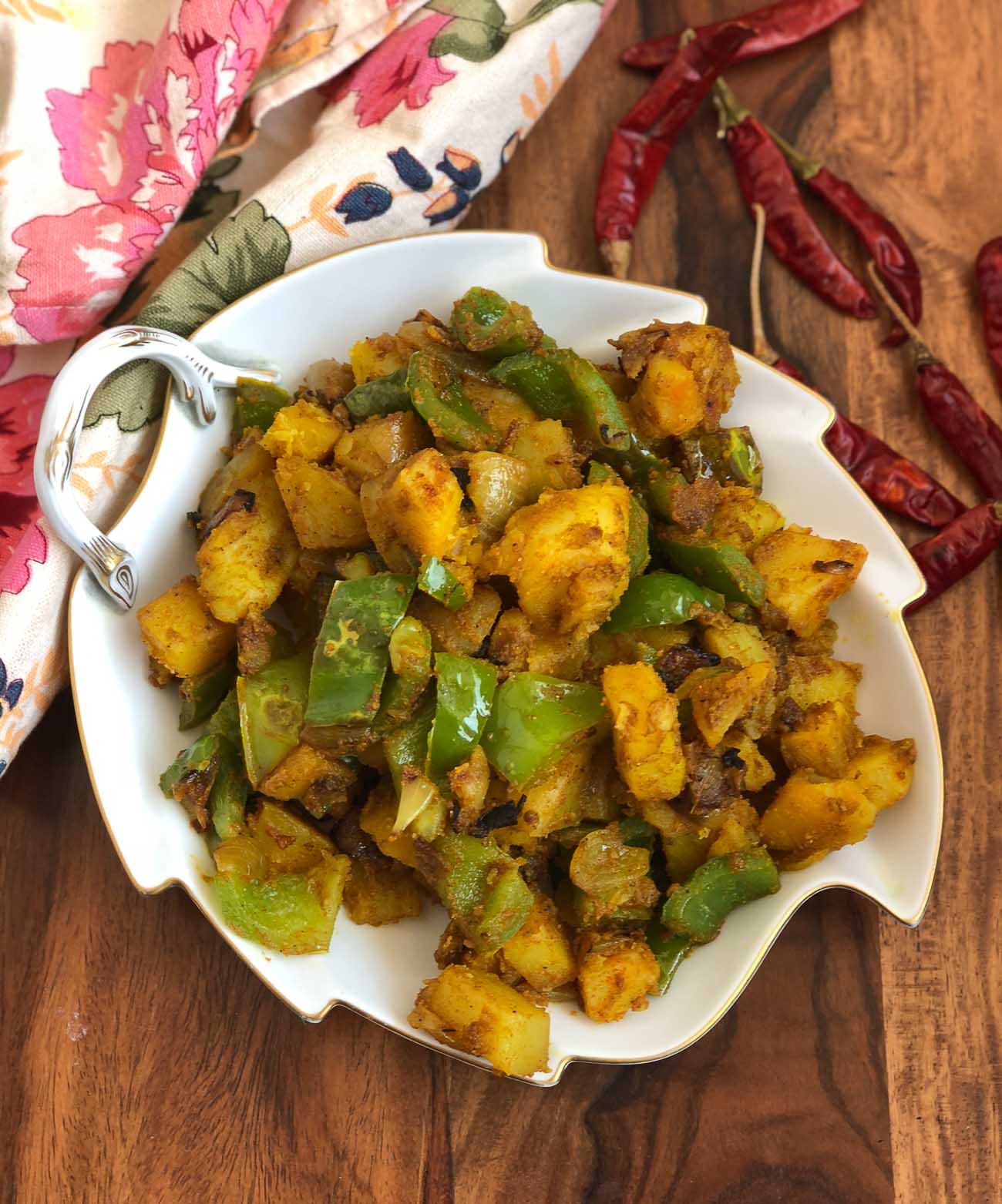 Aloo Simla Mirch Ki Sabzi Recipe | Archana's Kitchen