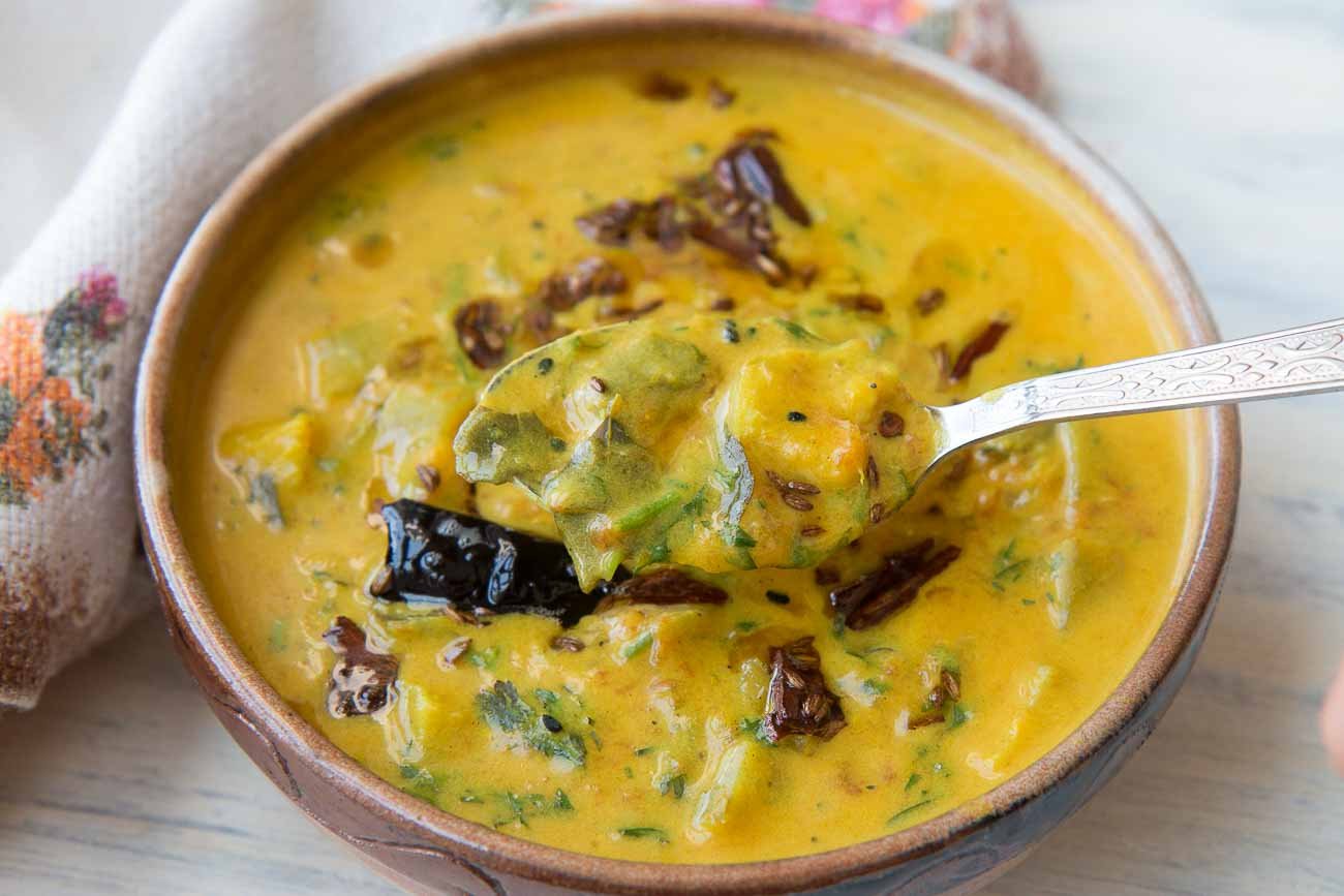Dahi Turai Ki Sabzi Recipe (Ridge Gourd Simmered In Yogur... | Archana ...