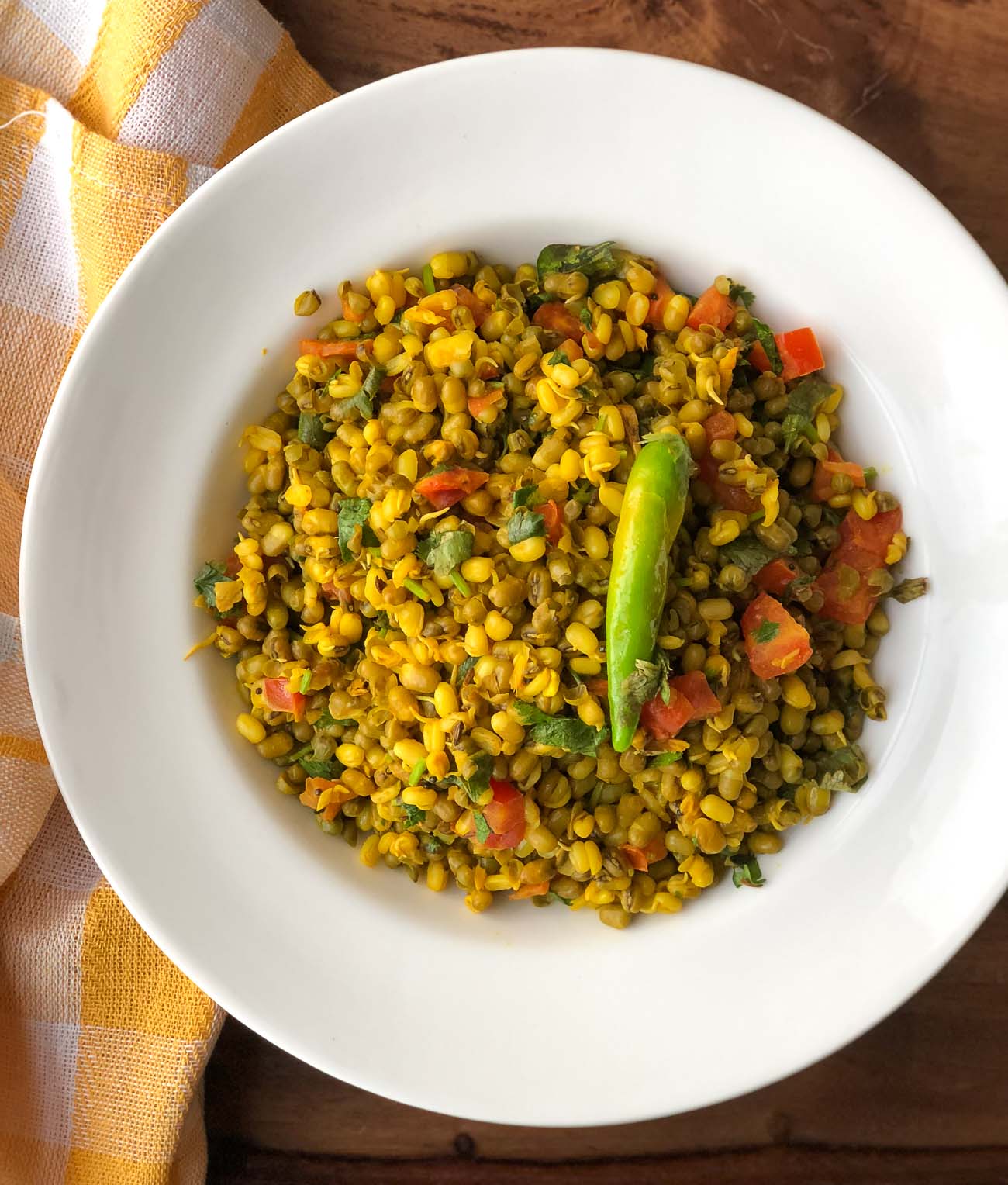 Gujarati Vagharela Mag Recipe - Moong Sprouts Sabzi | Archana's Kitchen