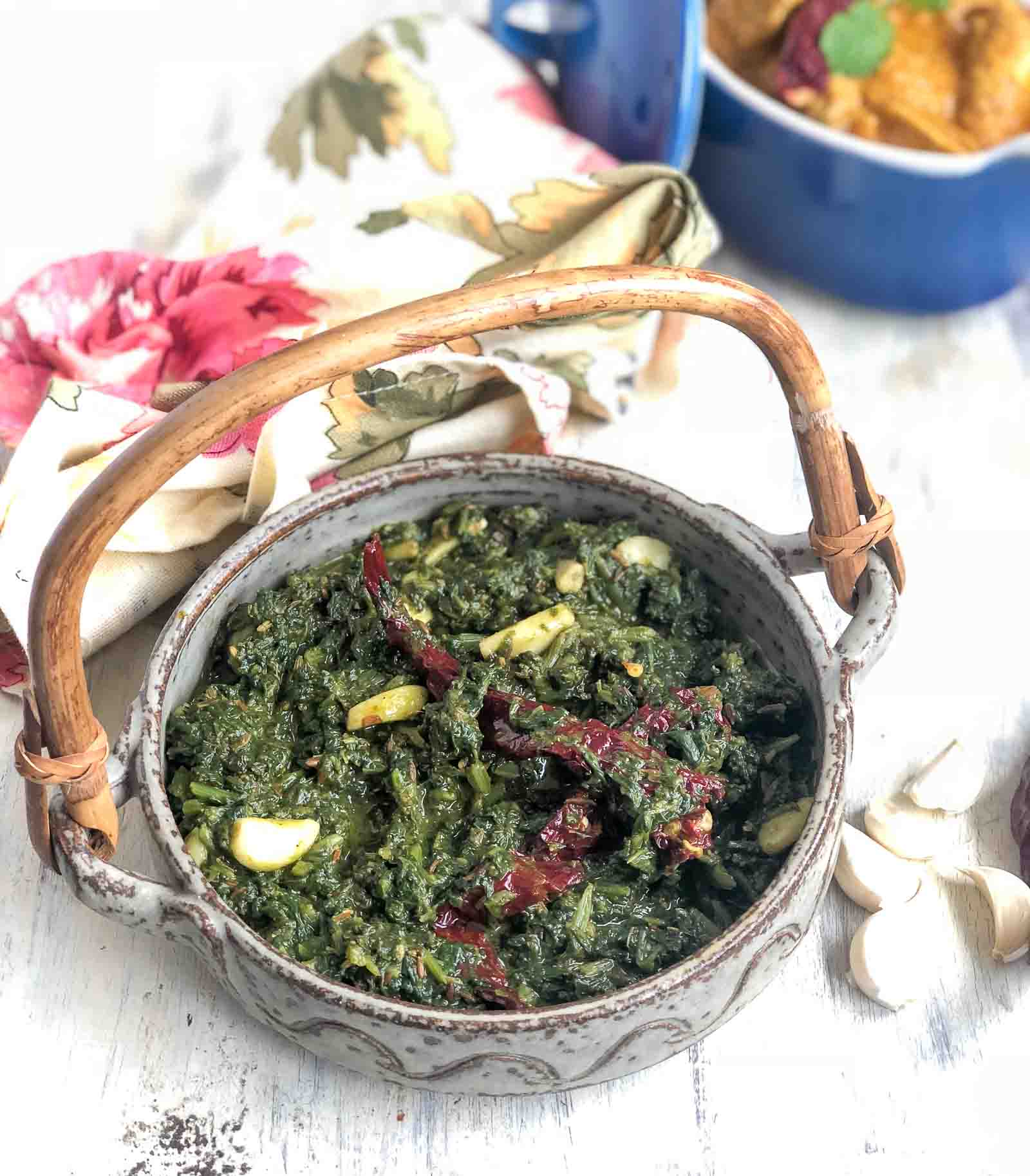 Kashmiri Saag Recipe - Kashmiri Style Spinach / Palak | Archana's Kitchen