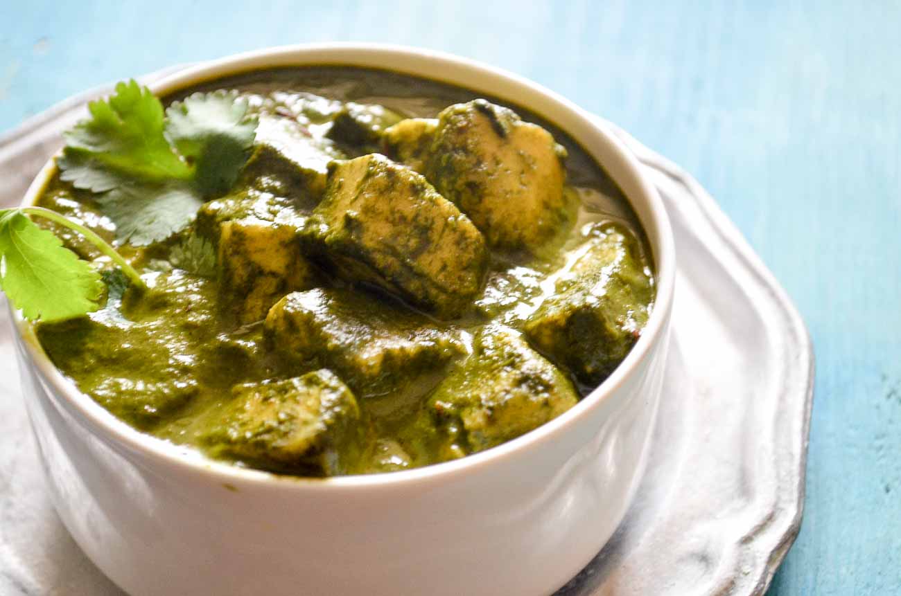 Methi Chaman Recipe -Paneer In Leafy Greens Based Gravy