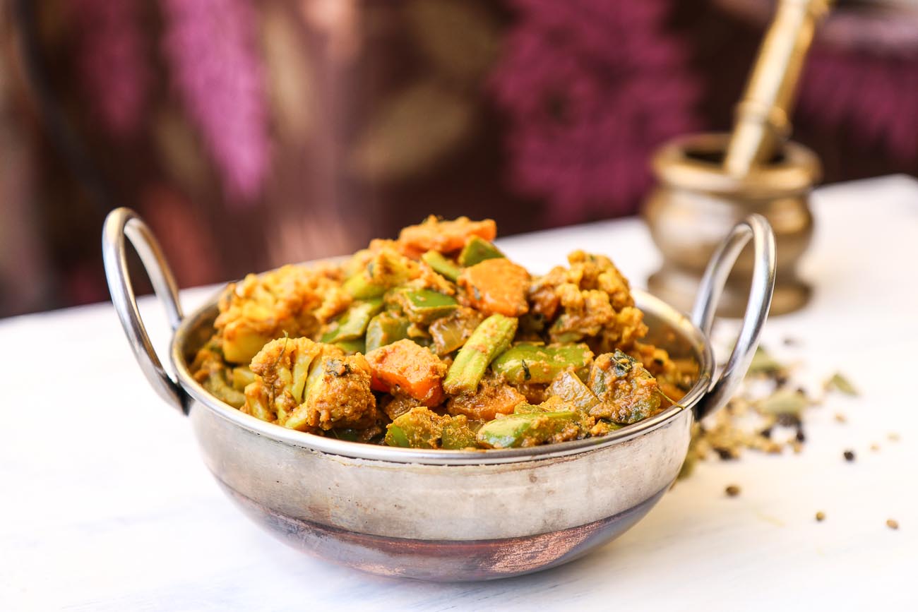 Kadai Vegetable Sabzi Recipe (Mixed Vegetable Saute with ... | Archana ...