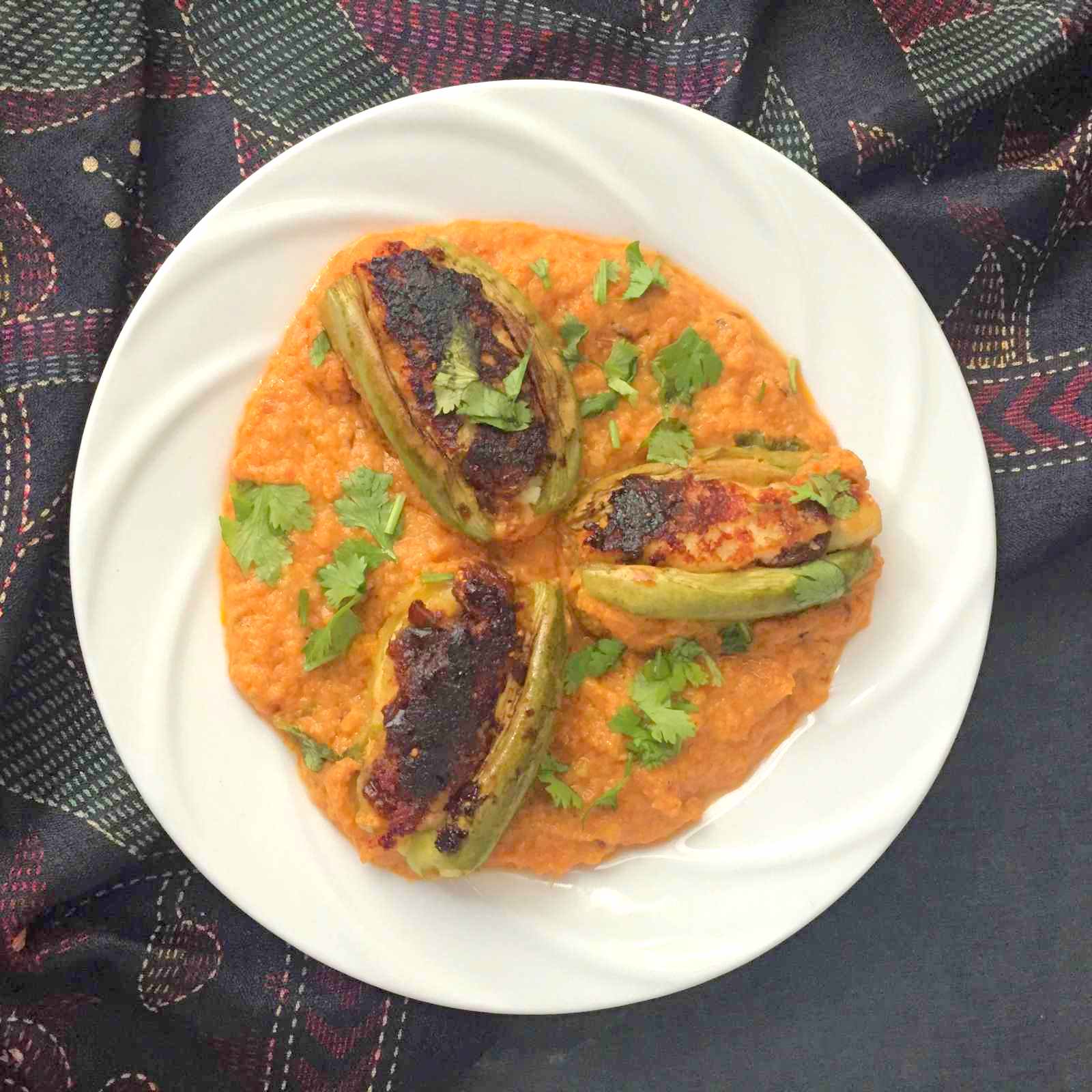 Potoler Dolma Recipe (Bengali Style Stuffed Pointed Gourd... | Archana's Kitchen