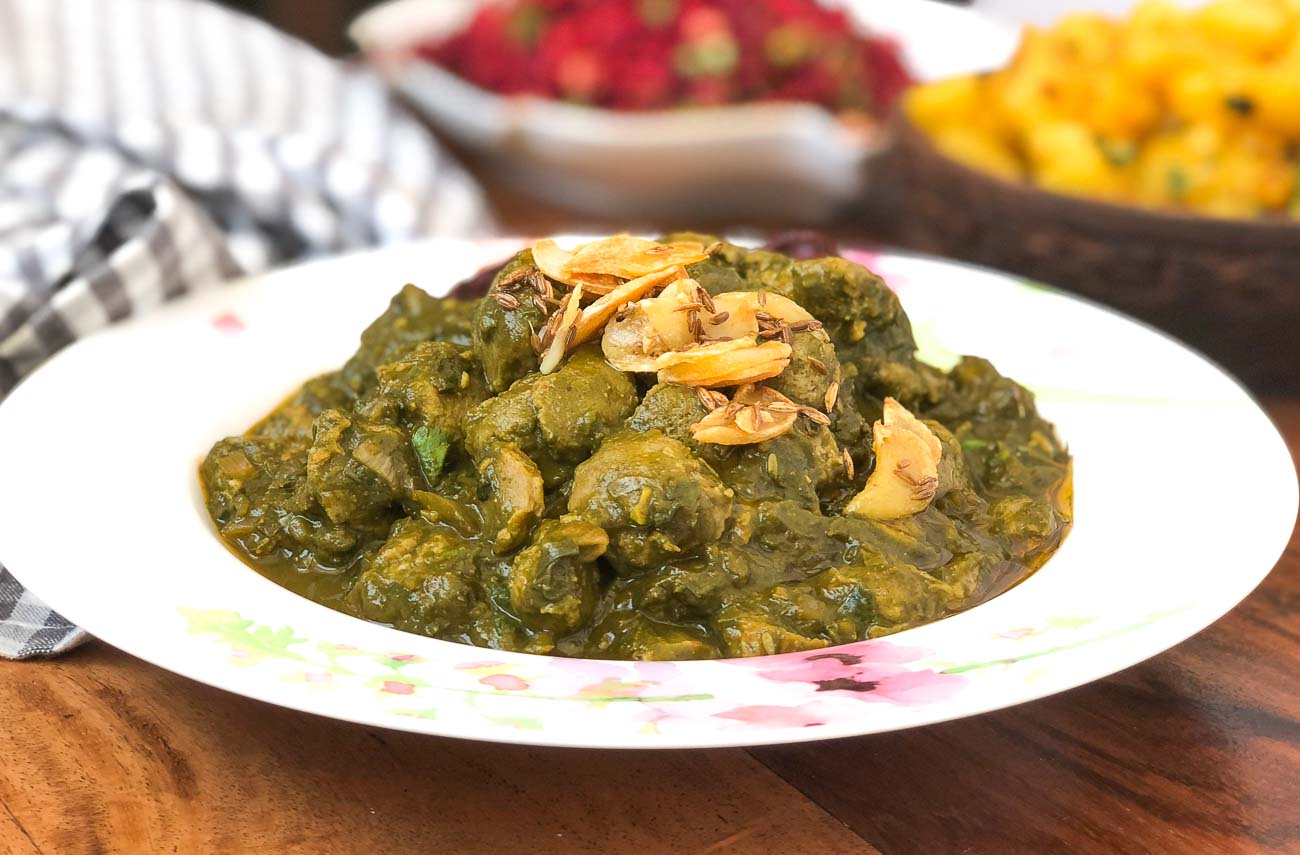 Soya Methi Palak Ki Sabzi Recipe | Archana's Kitchen