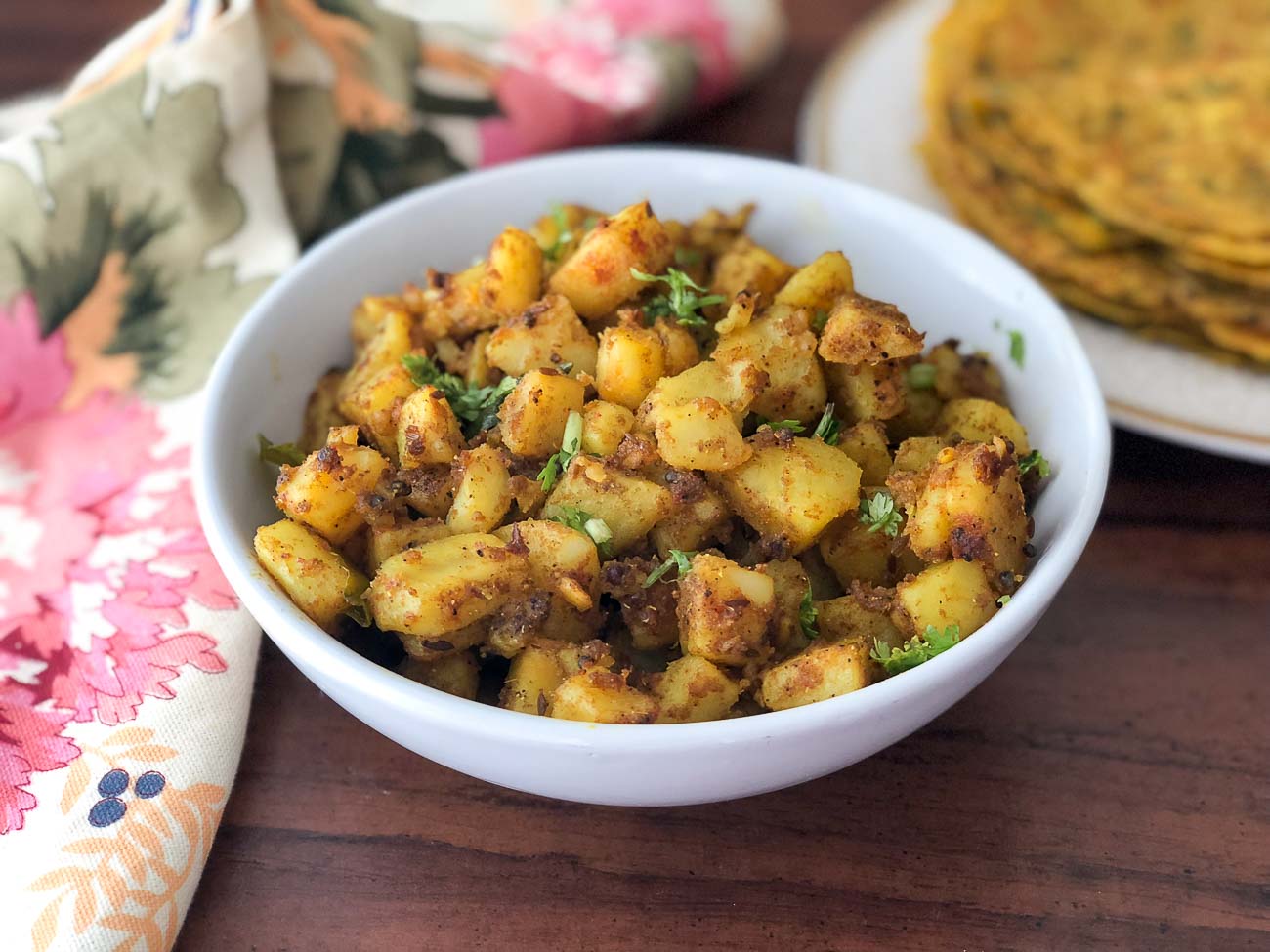 Sukhi Aloo Sabzi Recipe (Spiced Potato Stir Fry) | Archana's Kitchen