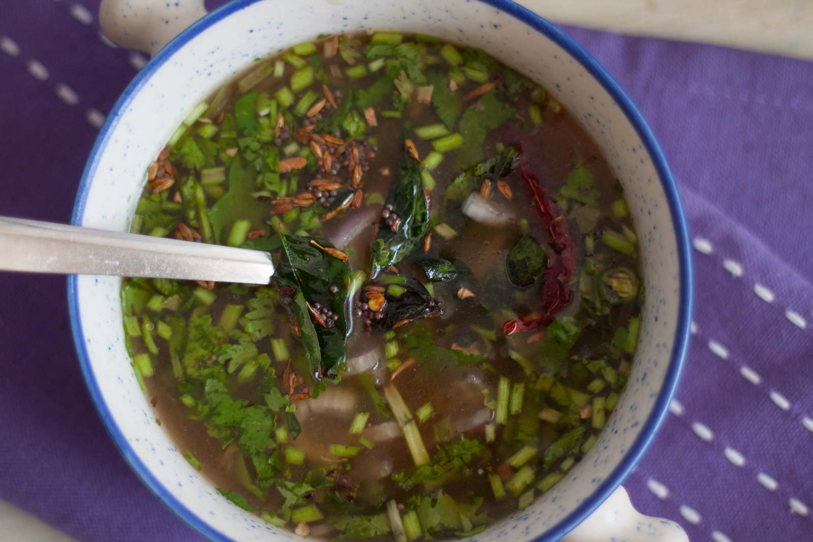 Andhra Style Pachi Pulusu Recipe -Raw Tamarind Rasam | Archana's Kitchen