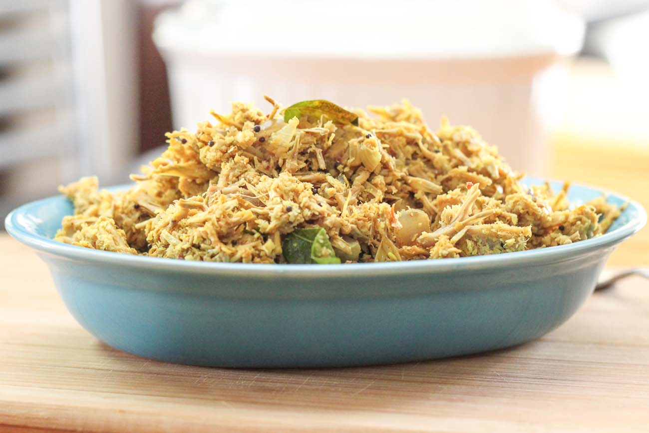 Idichakka Thoran Recipe (Young Jack Fruit With Spiced Coc... | Archana ...