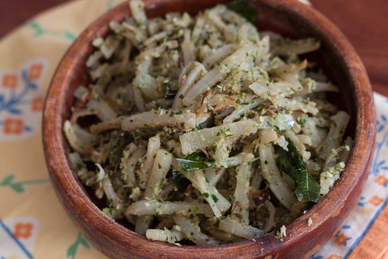 Mulangi Thoran Recipe - Radish Stir Fry With Coconut | Archana's Kitchen