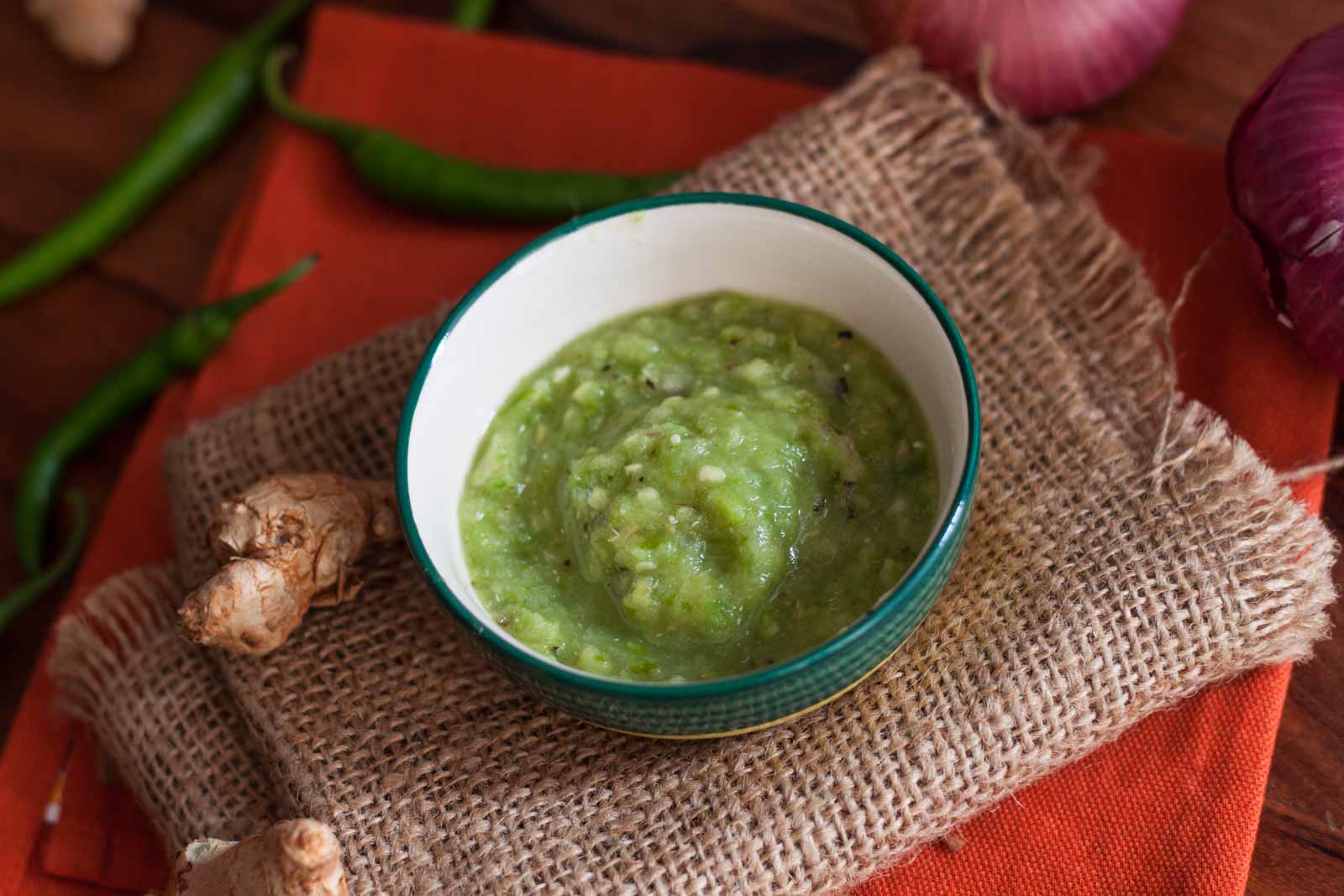green chilli chutney