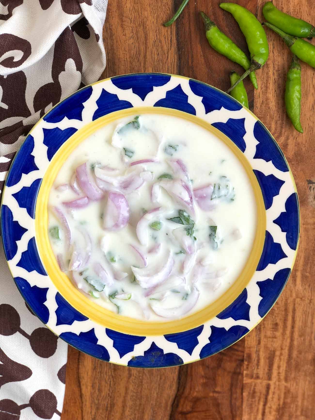 Onion Raita Recipe - Pyaz Ka Raita | Archana's Kitchen