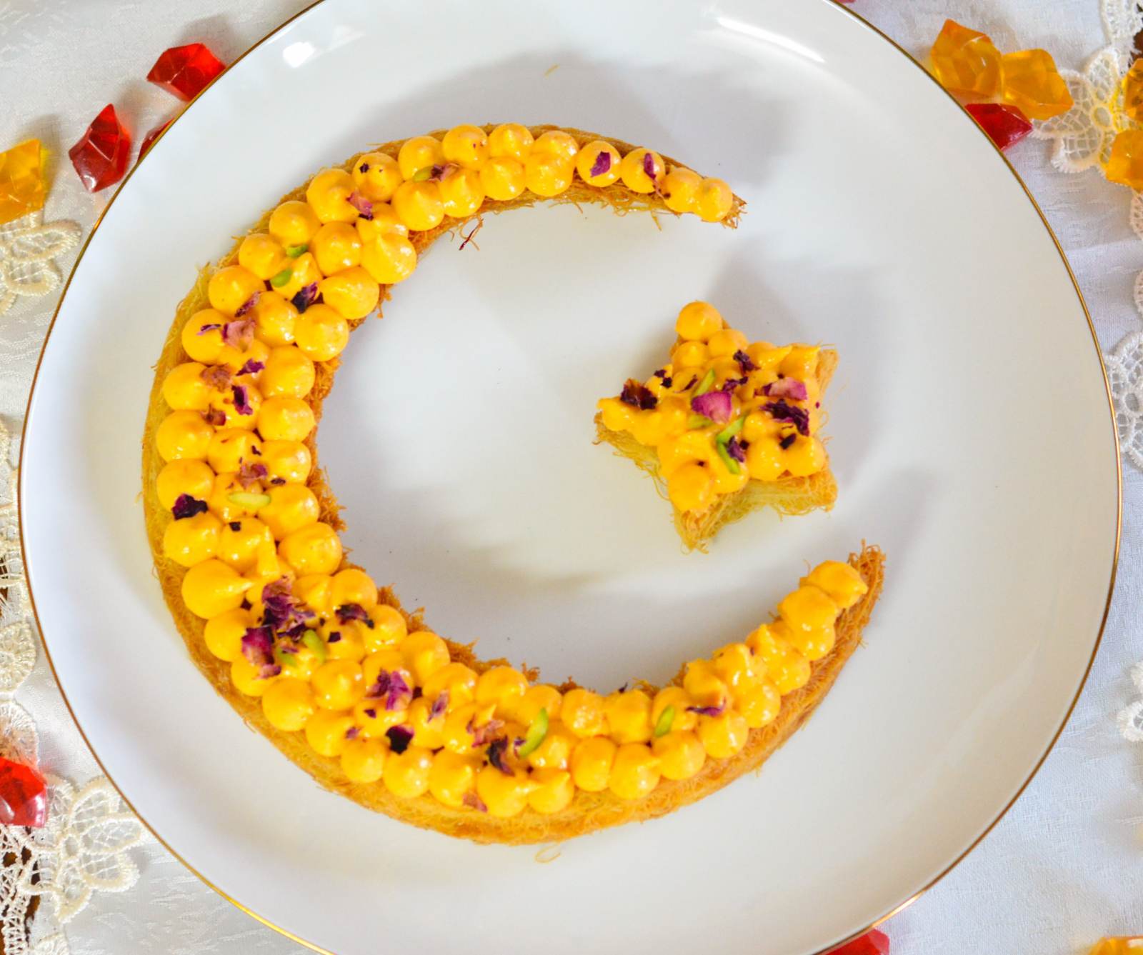 Kunafa With Mango Cottage Cheese Cream Recipe | Archana's Kitchen