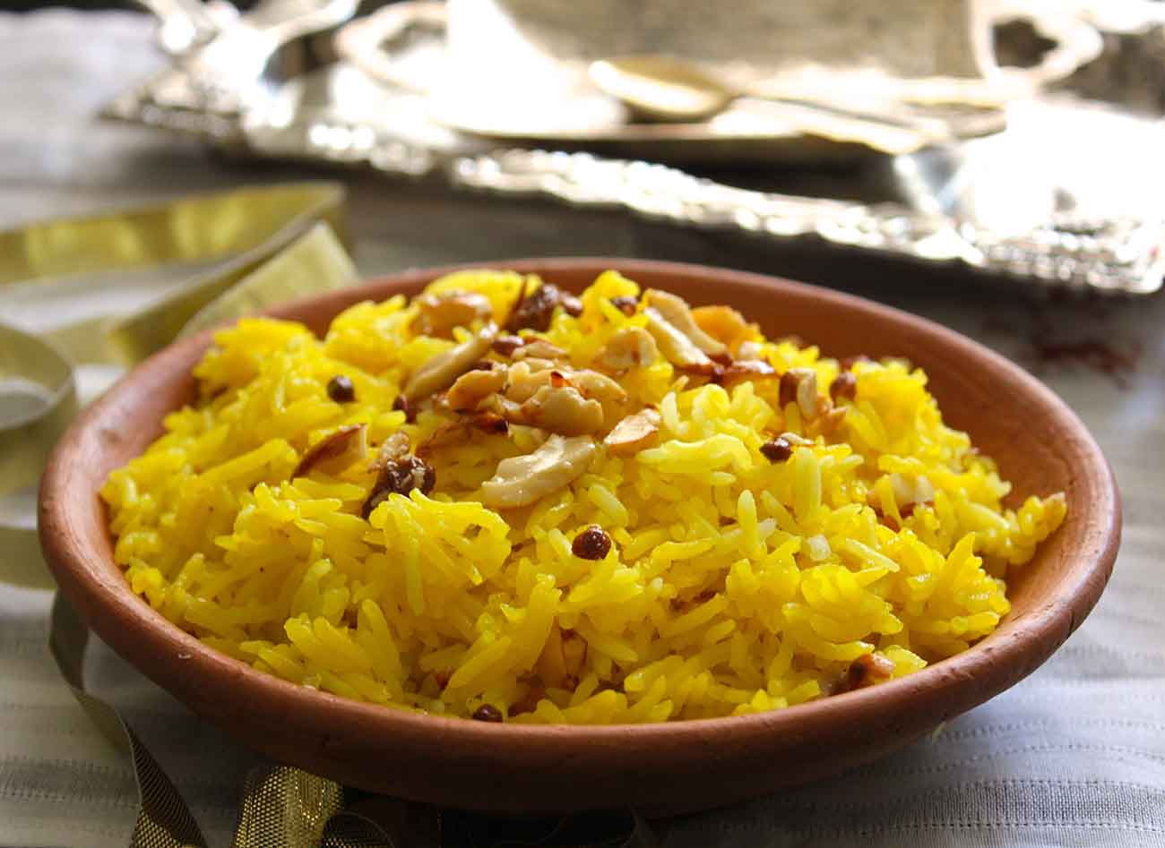 Meethe Chawal Recipe - Zarda Pulao | Archana's Kitchen
