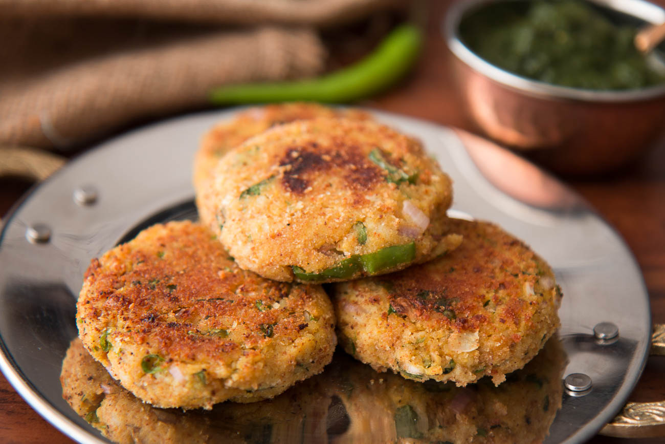 Arbi Cutlet Recipe (Spiced Colocasia Patties) | Archana's Kitchen