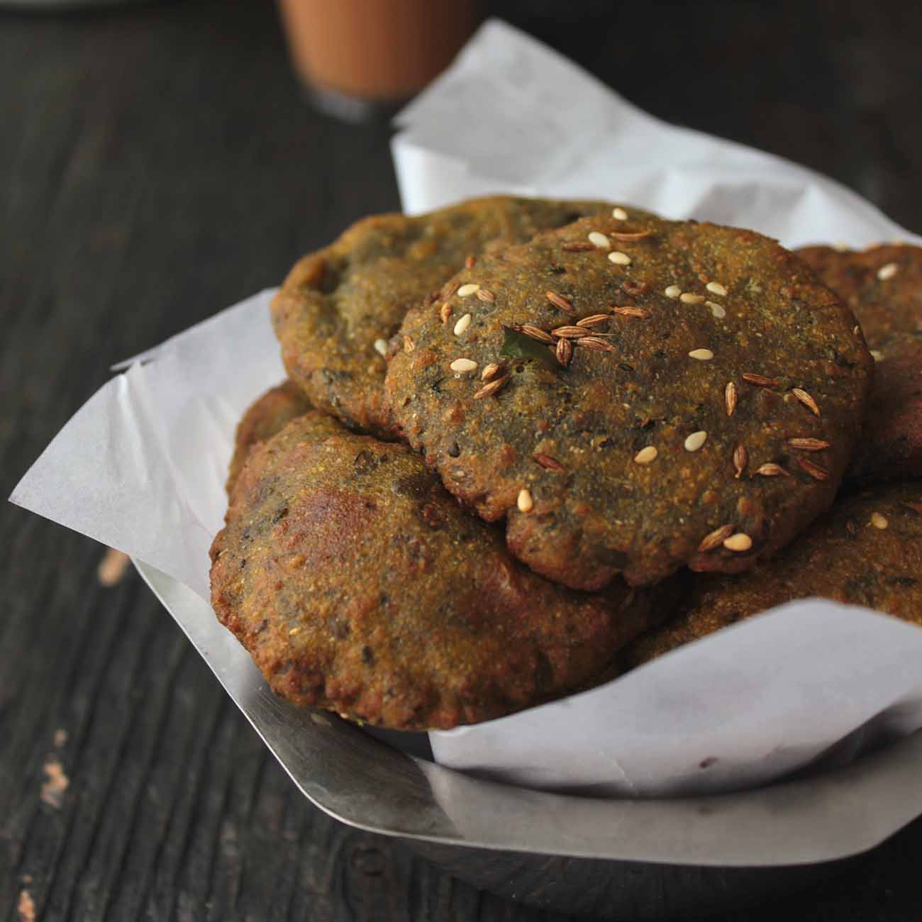 Bajri Methi Na Vada Recipe - Pearl Millet Flour Fritters | Archana's ...