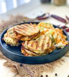 Cheesy Kulcha Sandwich Recipe With Ghee Roast Mushrooms | Archana's Kitchen