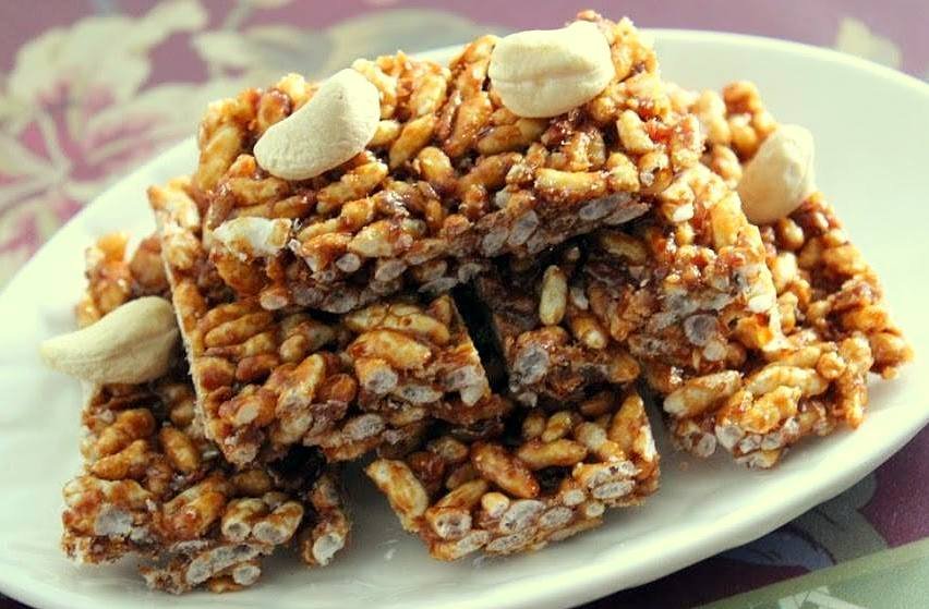 Puffed Rice Bar Recipe | Archana's Kitchen