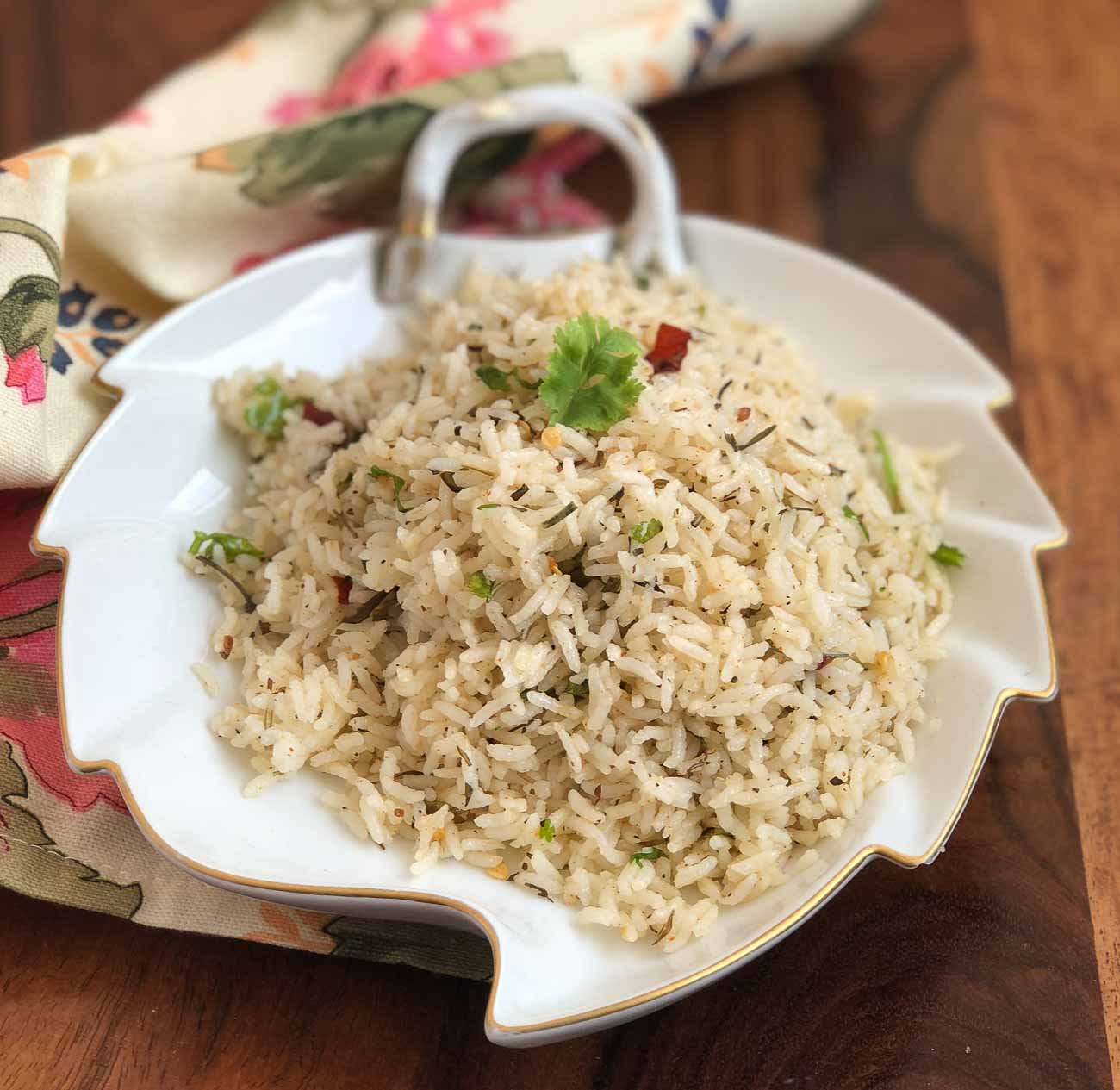 Herbed Butter Rice Recipe With Rosemary & Thyme | Archana's Kitchen